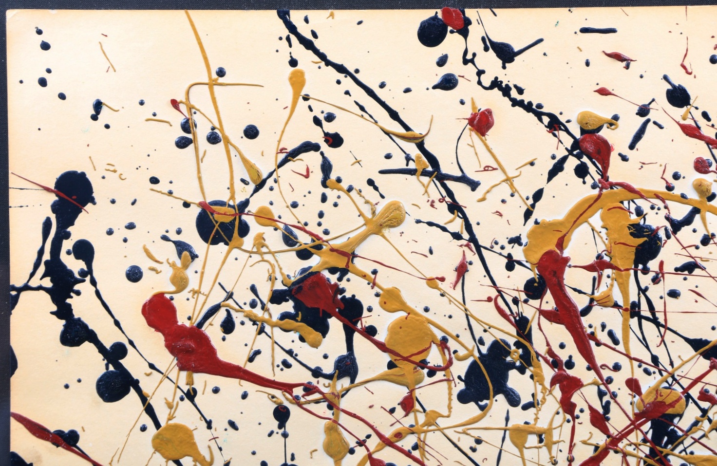 In the Manner of Jackson Pollock Oil and Enamel Painting on Paper | EBTH