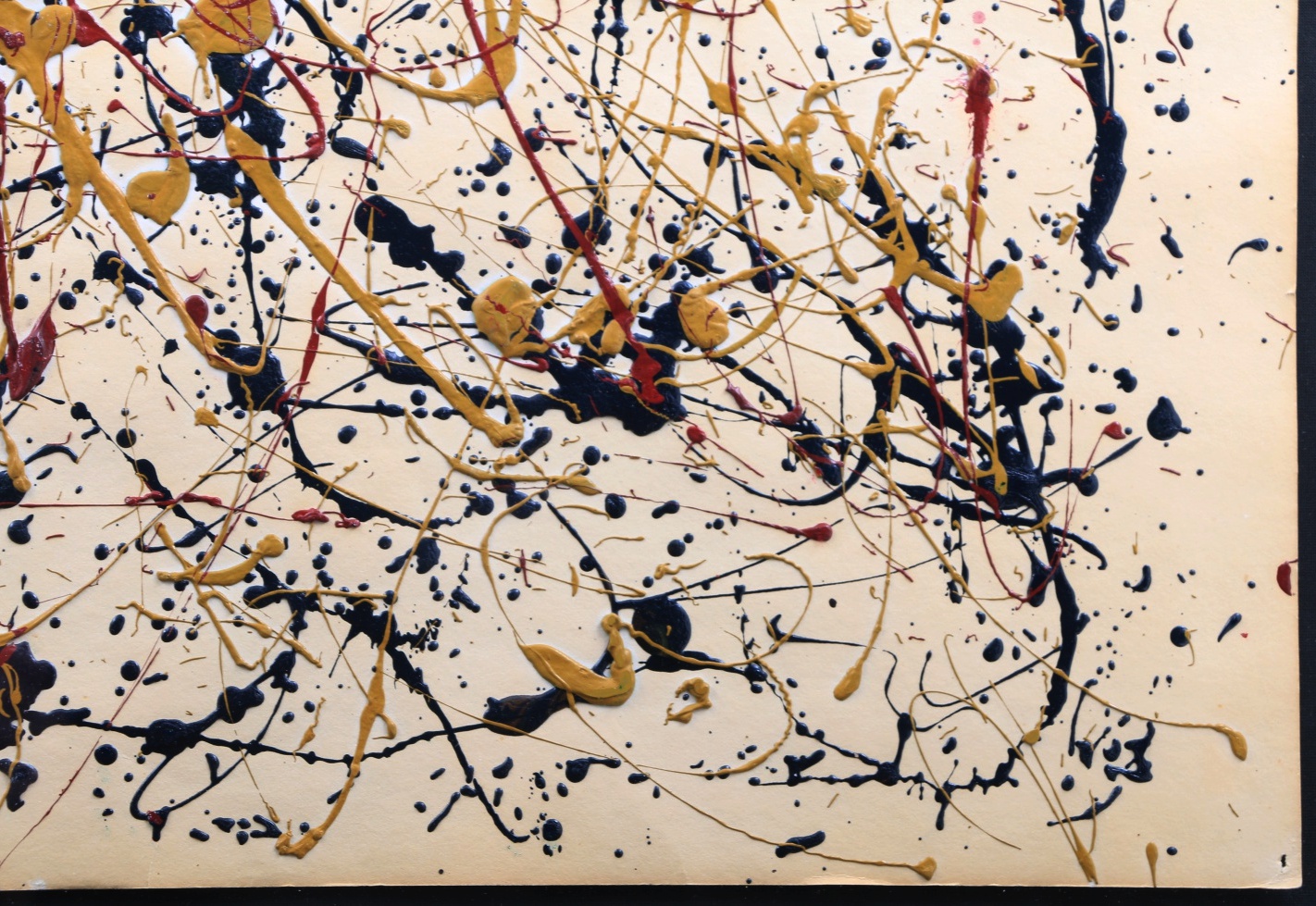 In the Manner of Jackson Pollock Oil and Enamel Painting on Paper | EBTH