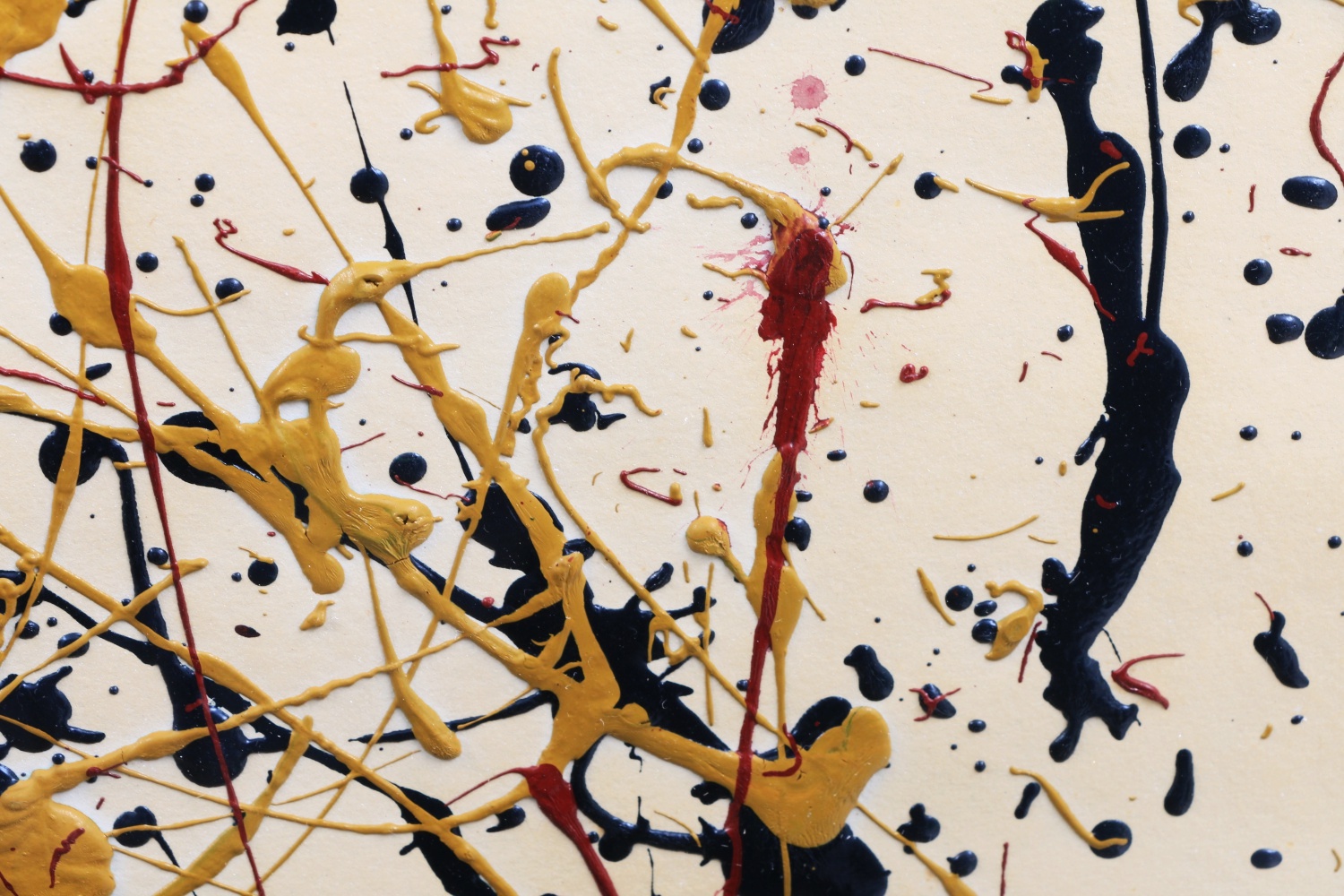 In the Manner of Jackson Pollock Oil and Enamel Painting on Paper | EBTH