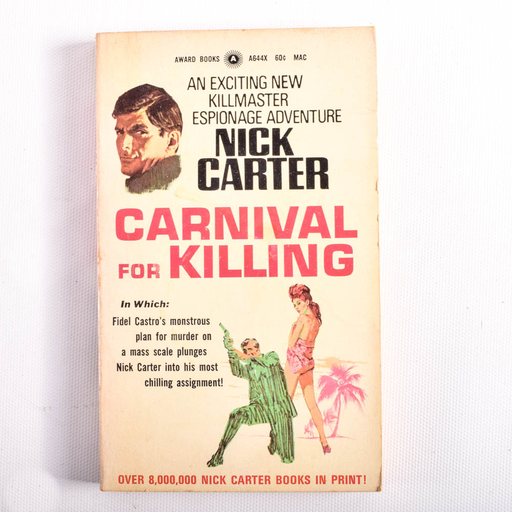 Large Collection of Nick Carter Paperback Novels | EBTH