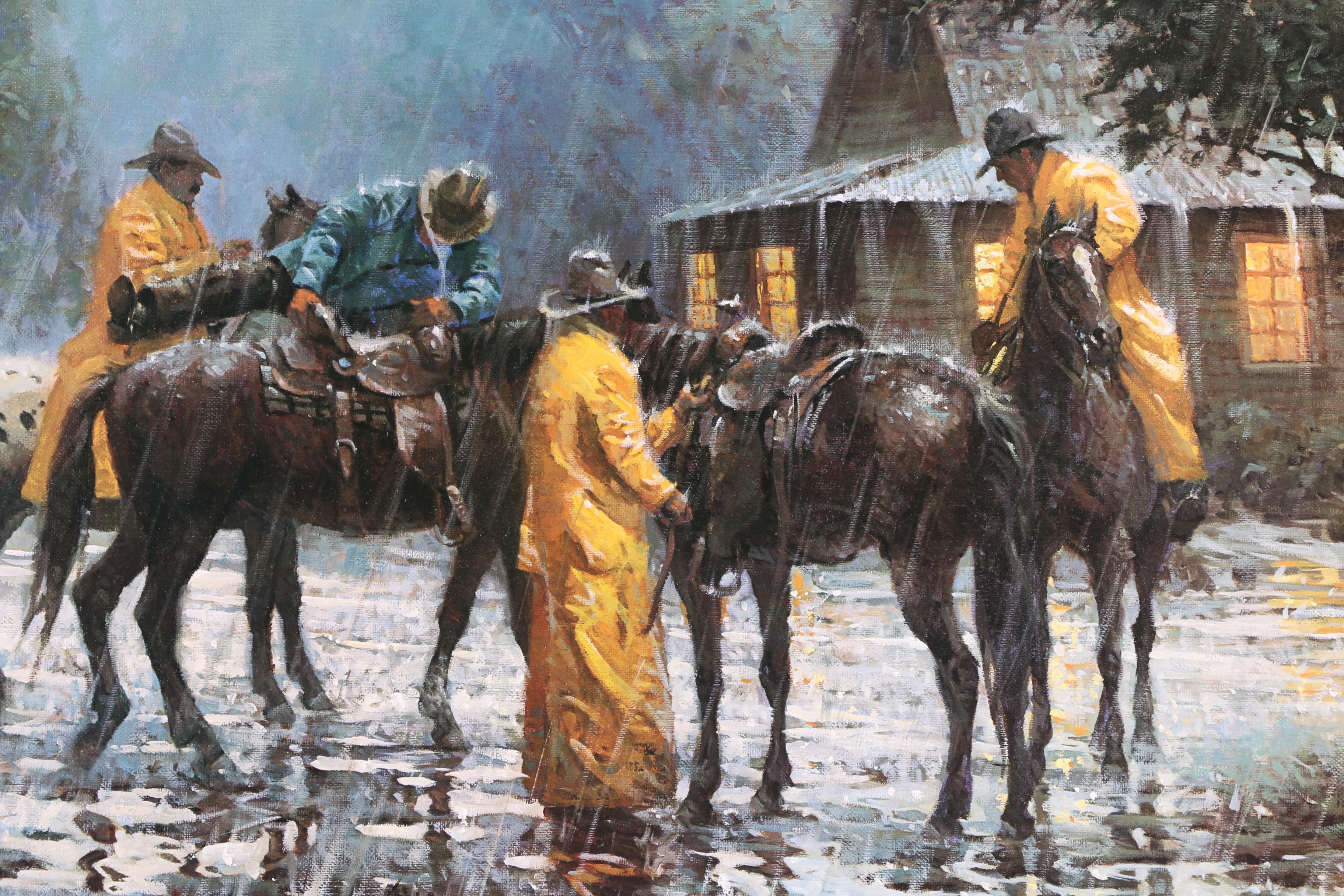 Robert Summers 1987 Limited Edition Offset Lithograph "Country Slickers ...