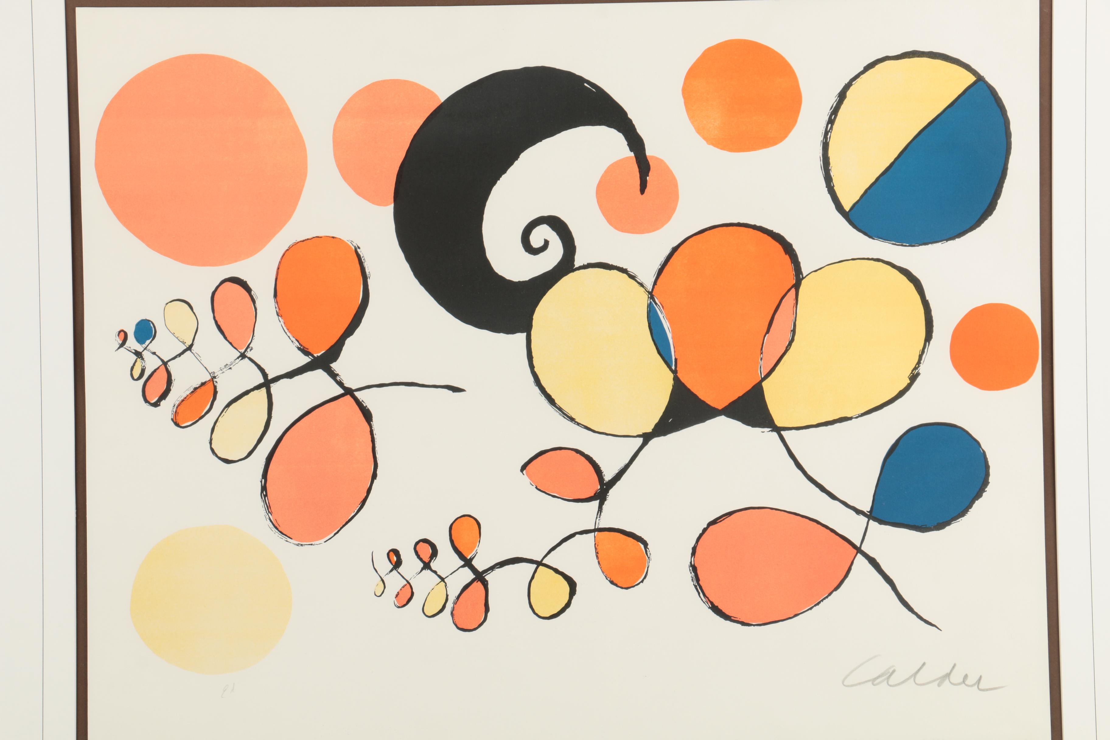 Signed Alexander Calder Artist Proof Color Lithograph | EBTH
