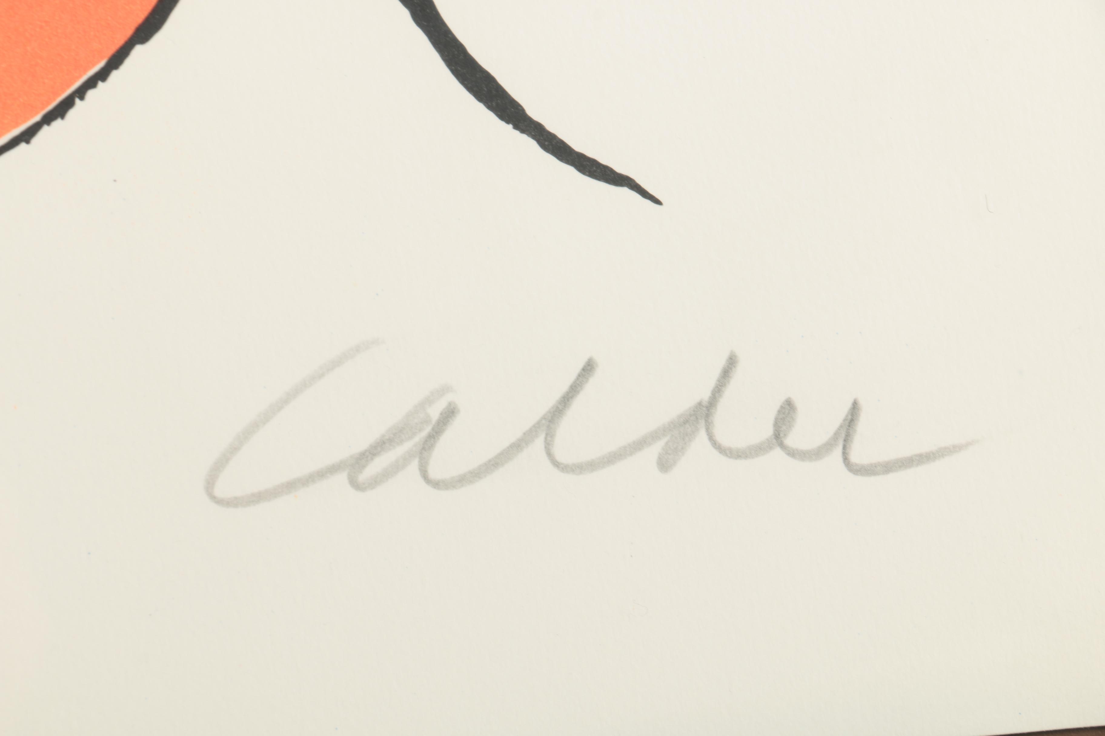 Signed Alexander Calder Artist Proof Color Lithograph | EBTH