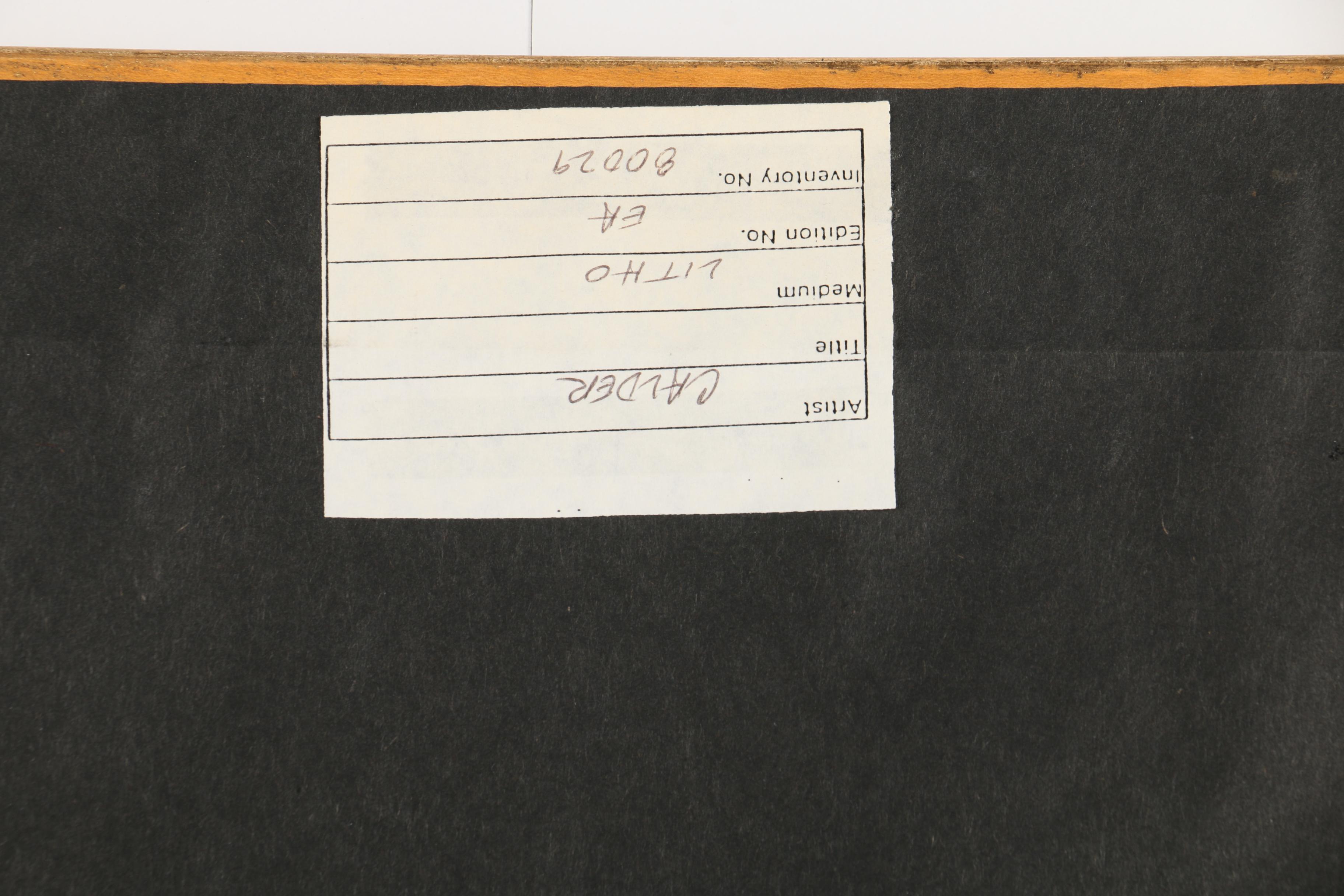 Signed Alexander Calder Artist Proof Color Lithograph | EBTH