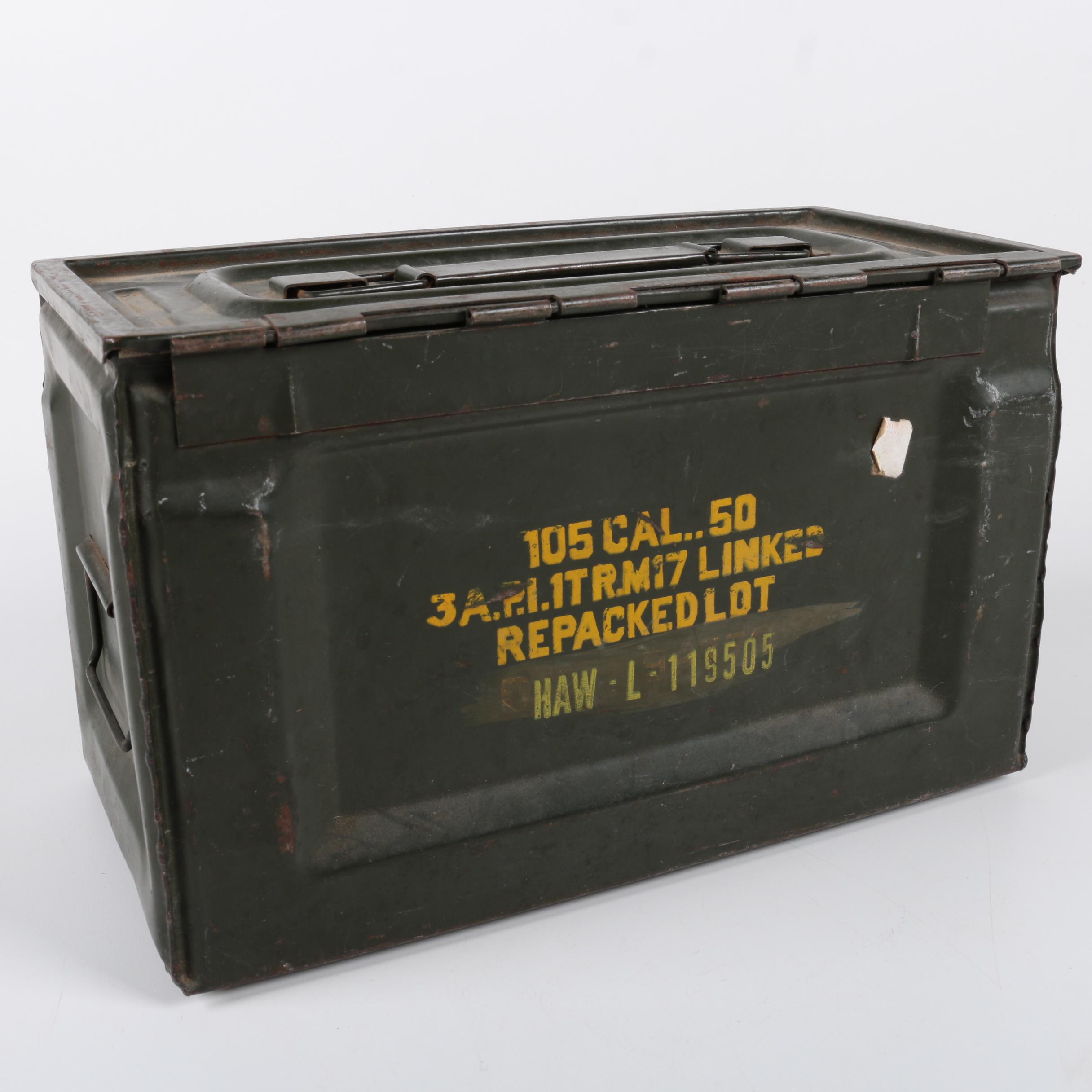 Vintage 50 Cal Ammunition Box | EBTH