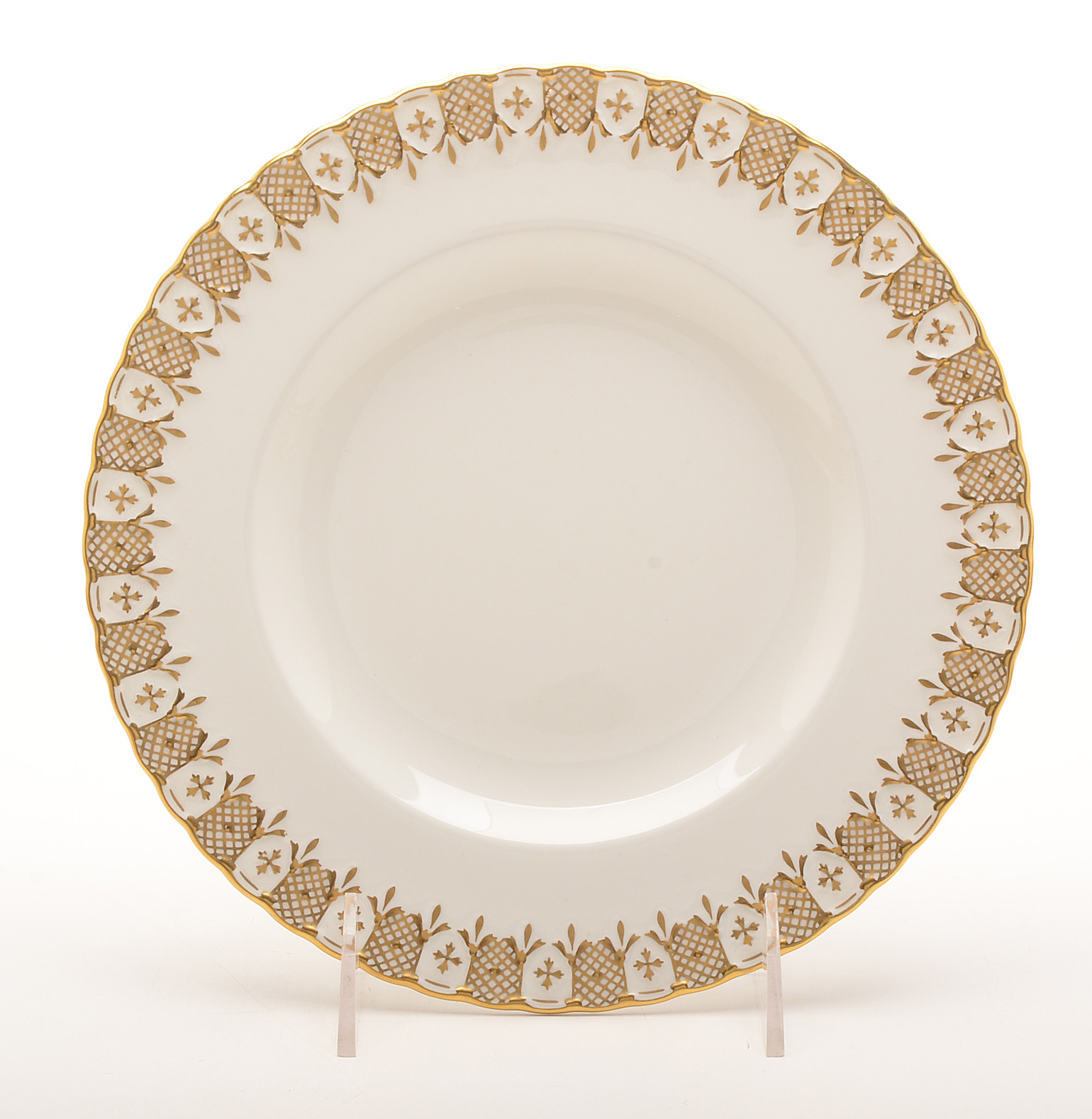 Royal Crown Derby "Heraldic Gold" China Service For Twelve | EBTH