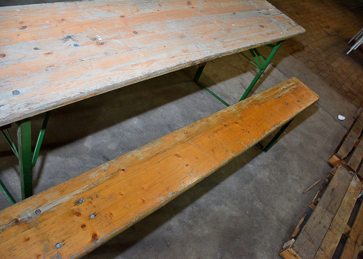 Vintage Picnic Table and Two Benches | EBTH
