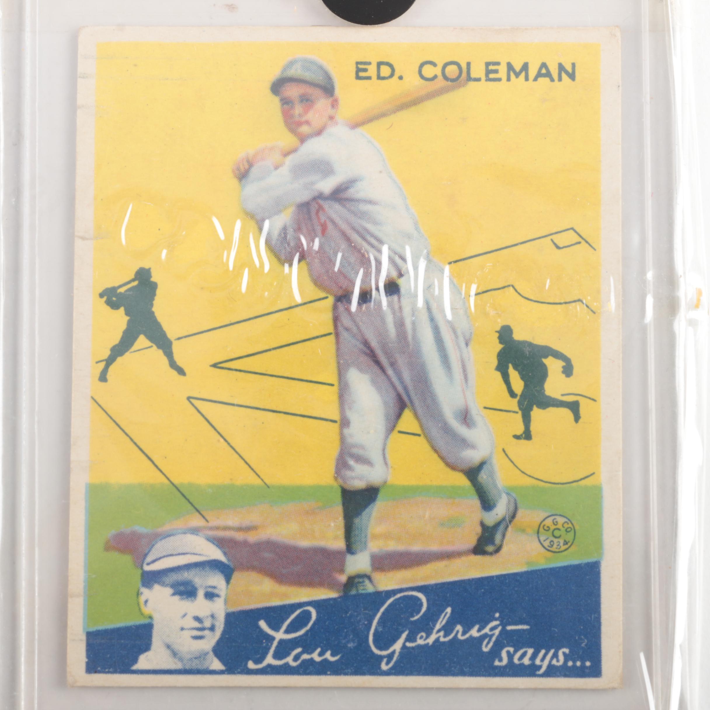 Collection of 1934 Goudey Baseball Cards | EBTH