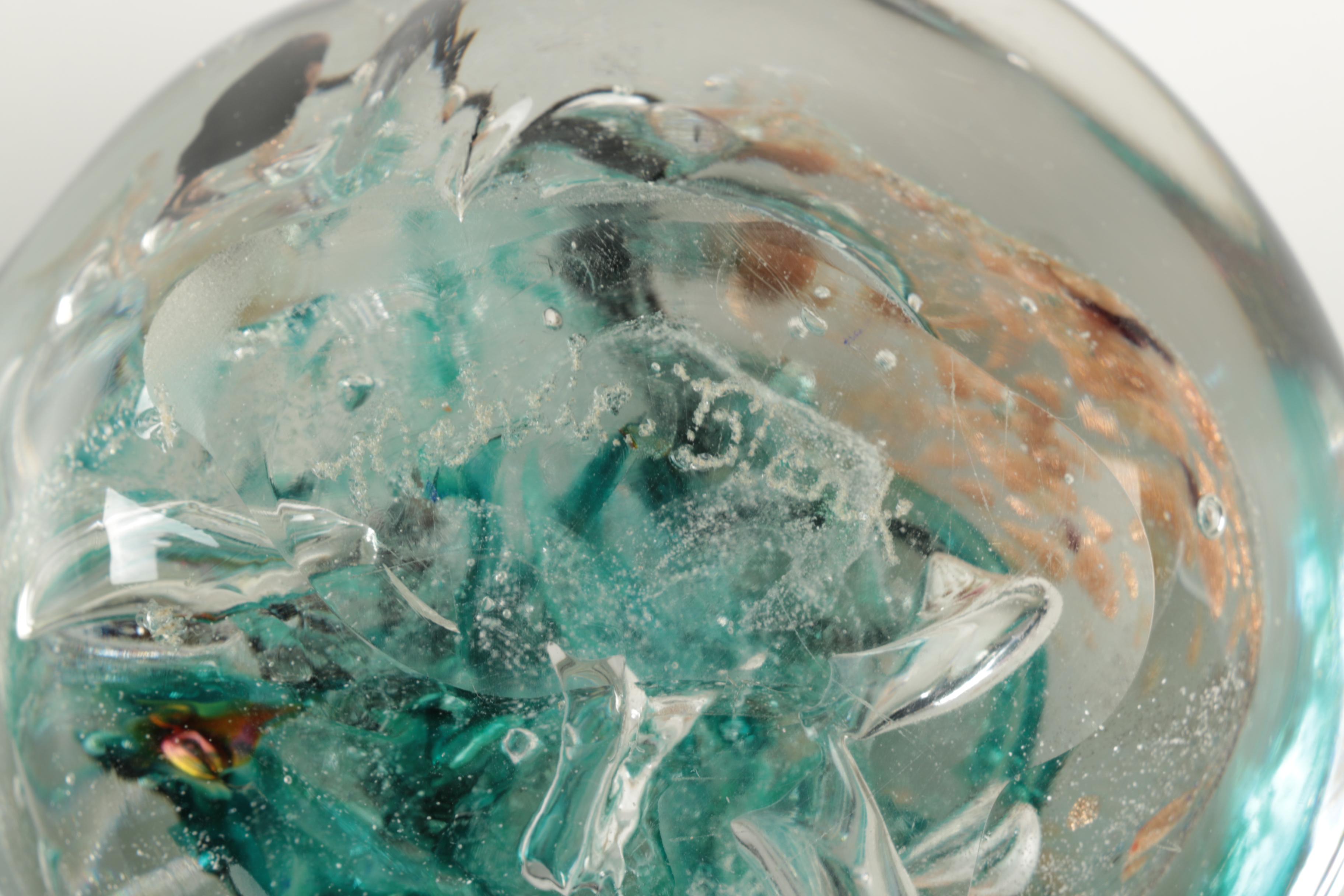 Signed Art Glass Paperweight | EBTH