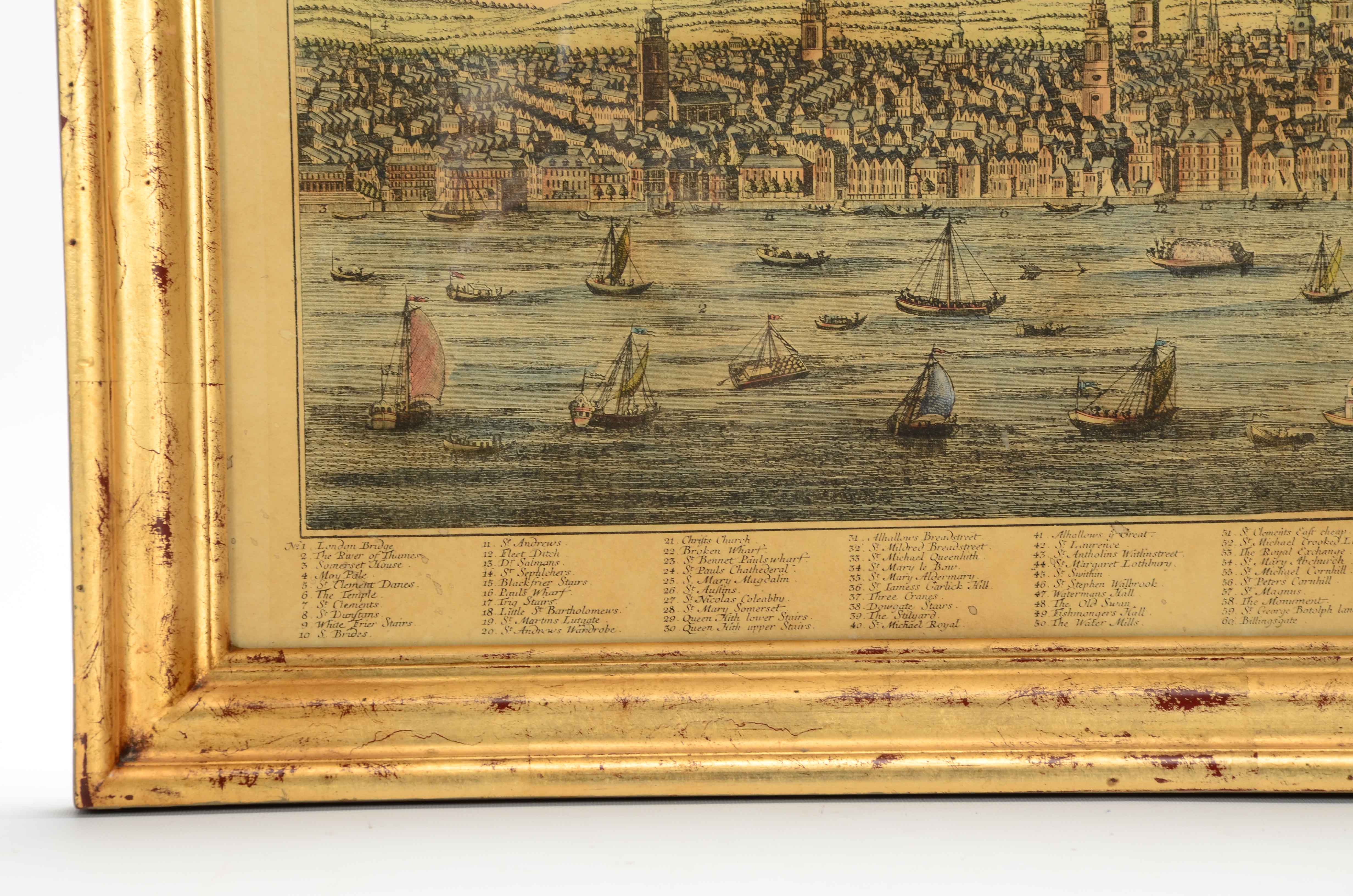Hand Colored Engraving Map of London | EBTH