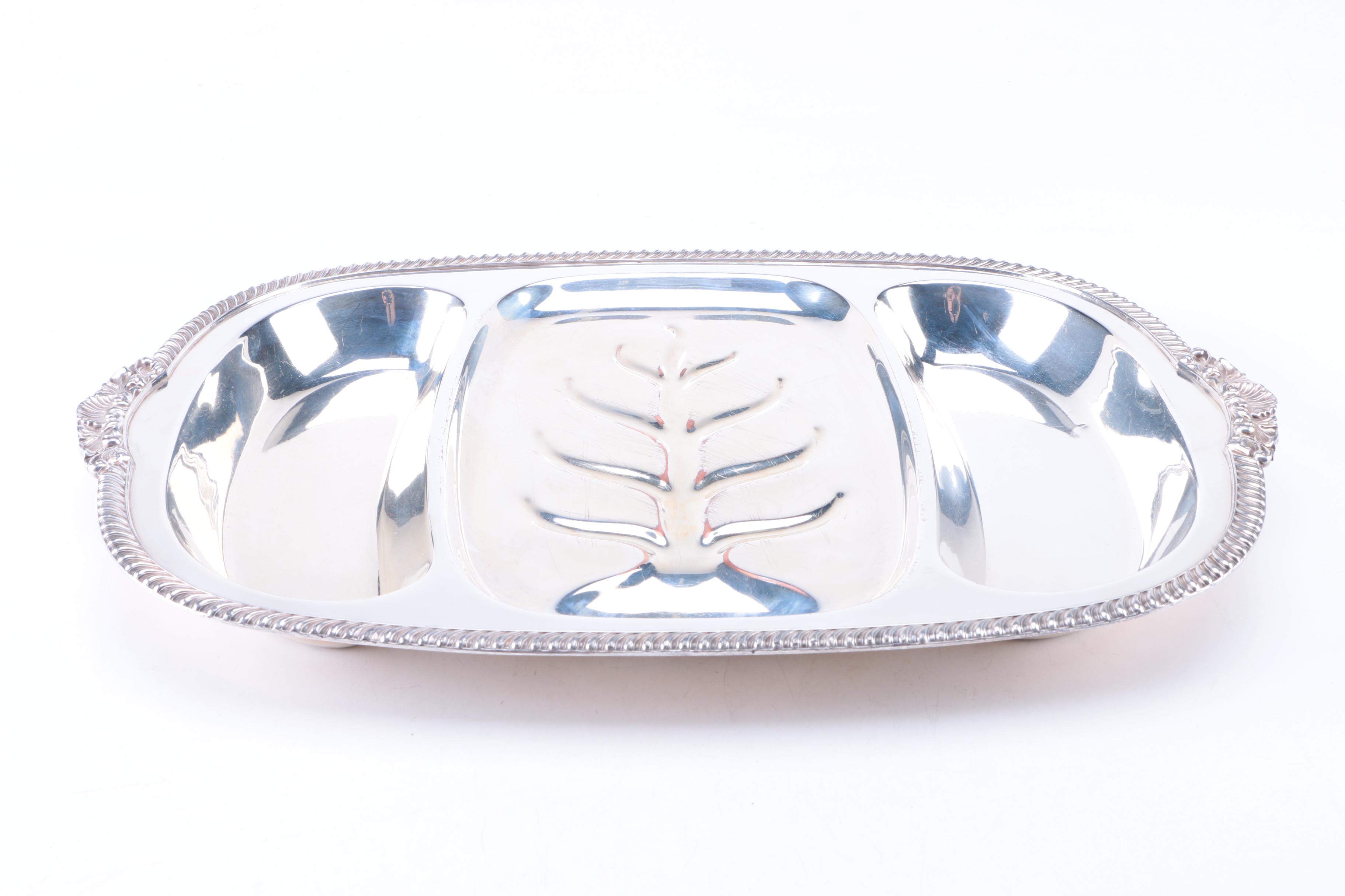 Silver Plate Trays Featuring Viners of Sheffield with Placemats | EBTH