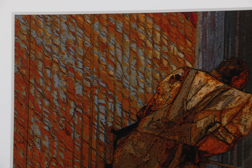 Pair of Ed Behrens Digital Photographs "Rusty Metal" and "Metal ...