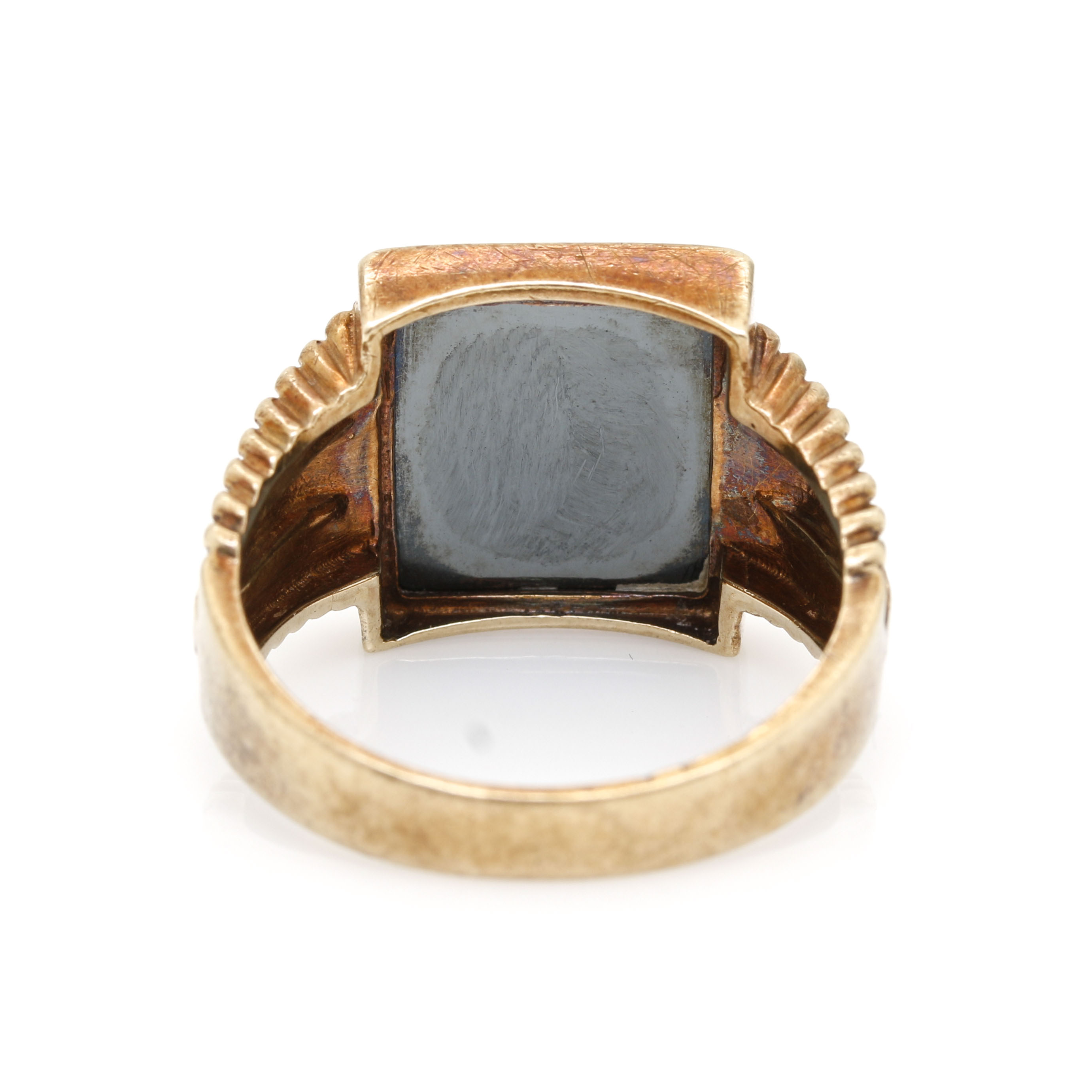 10K Yellow Gold Roman Centurion Intaglio Ring | EBTH