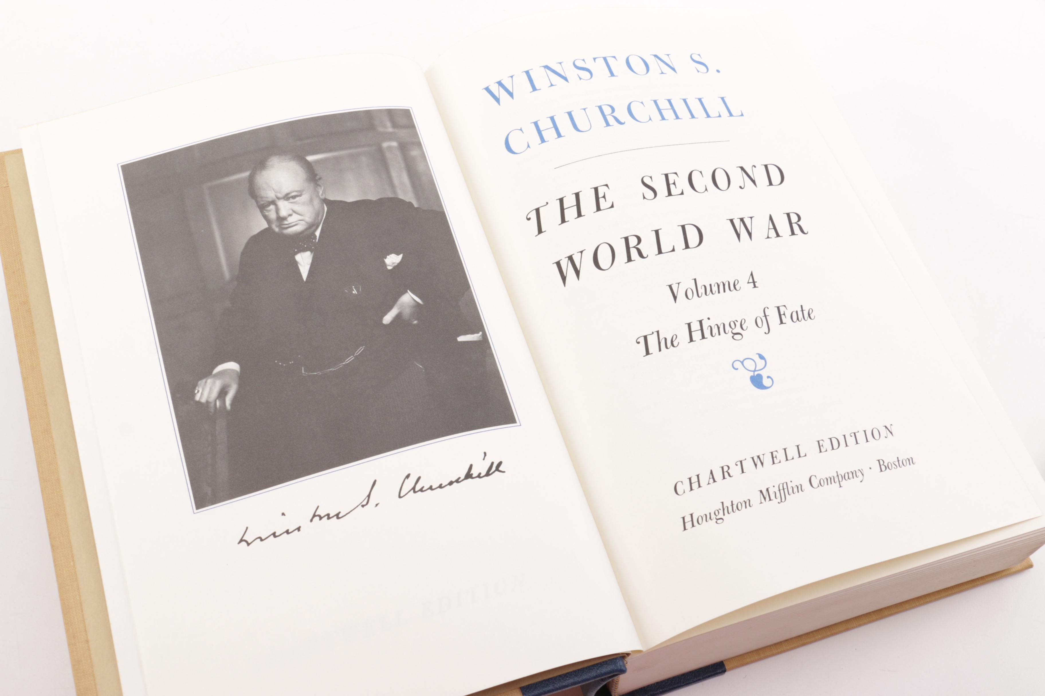 1983 Chartwell Edition "The Second World War" by Winston S. Churchill ...