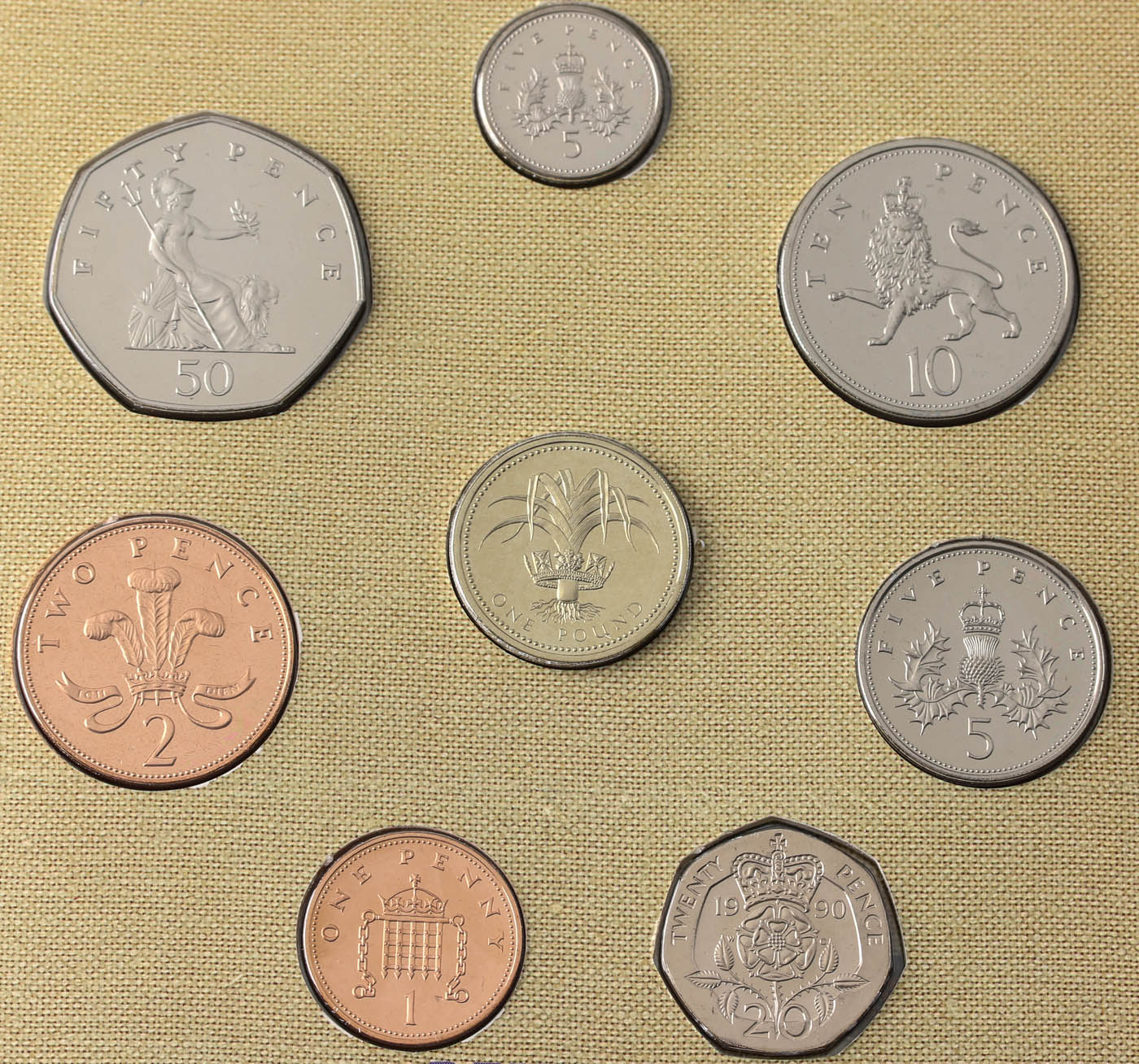 1990 United Kingdom Brilliant Uncirculated Coin Collection | EBTH