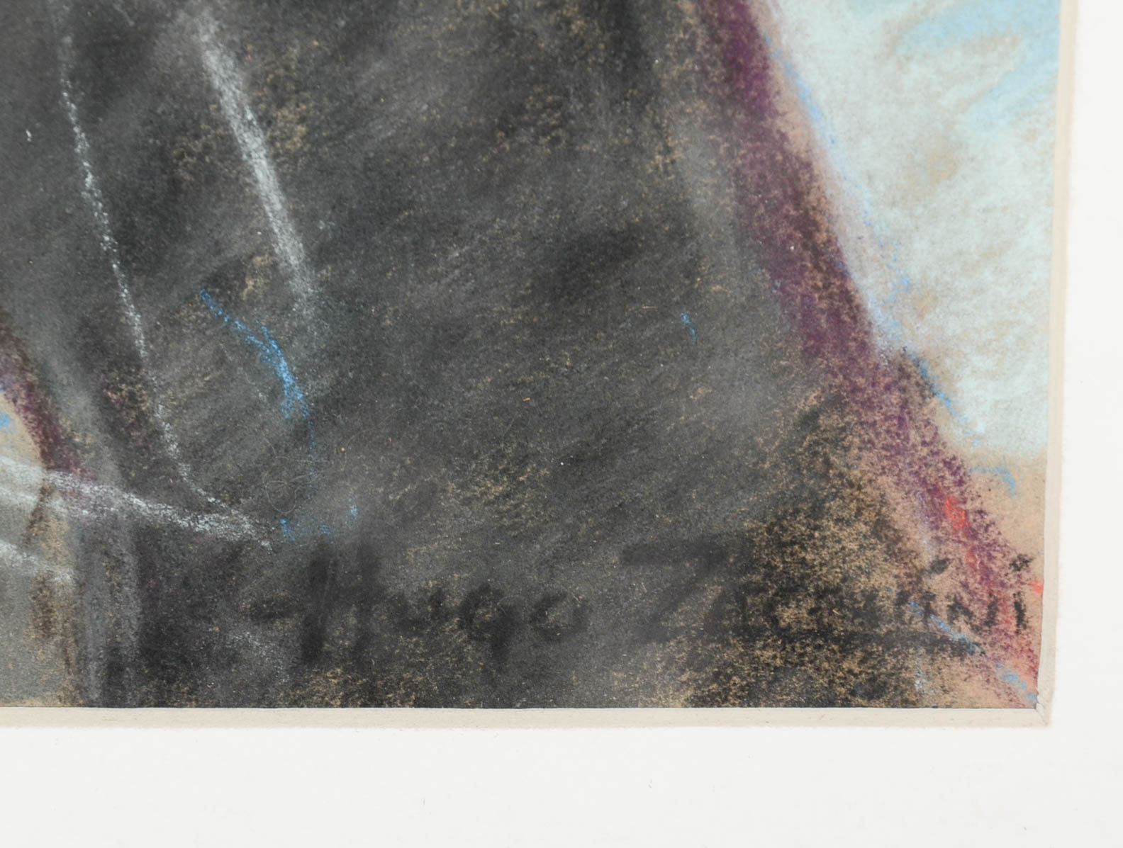 Hugo Zacchini Signed Pastel Drawing | EBTH