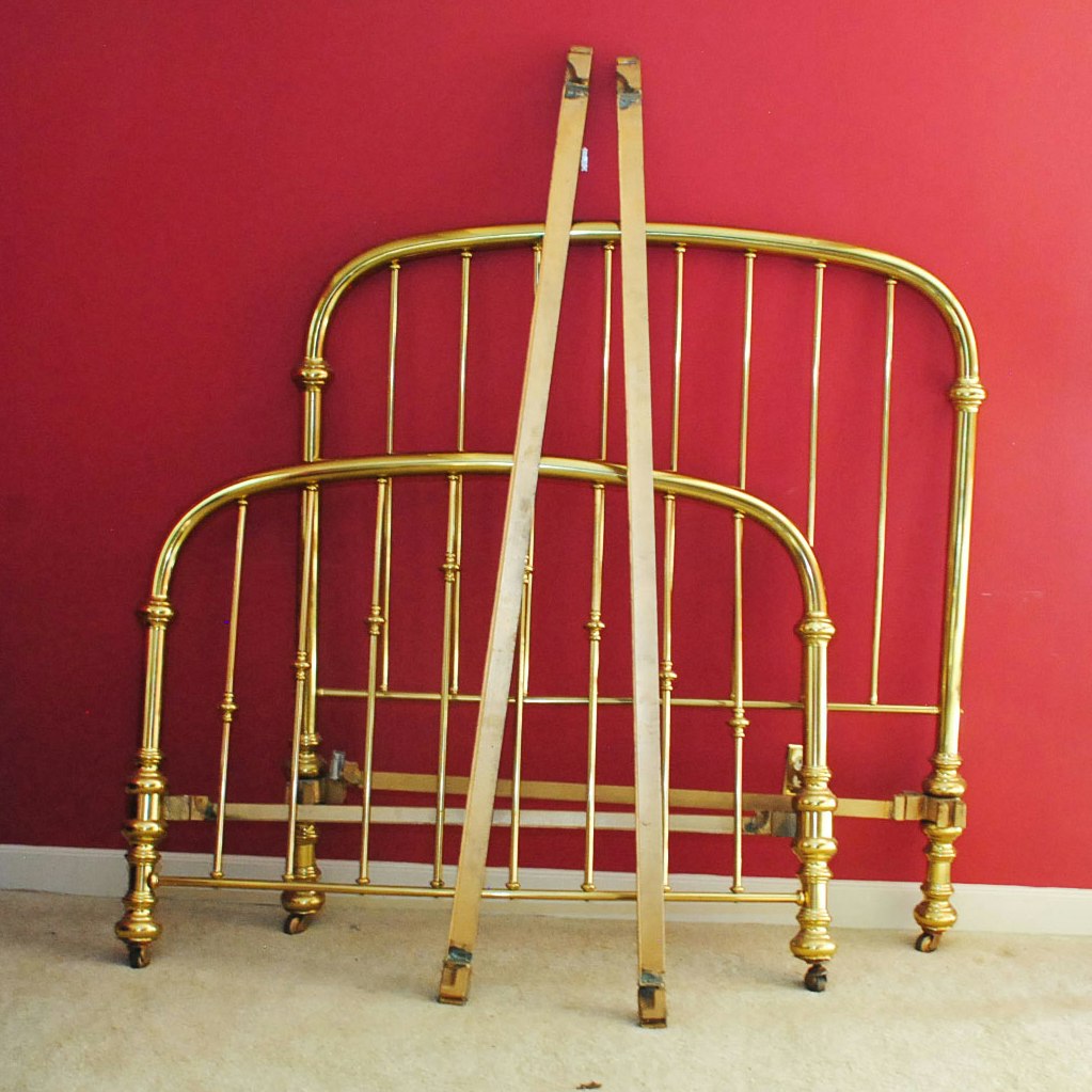 Full Size Brass Bed Frame Ebth