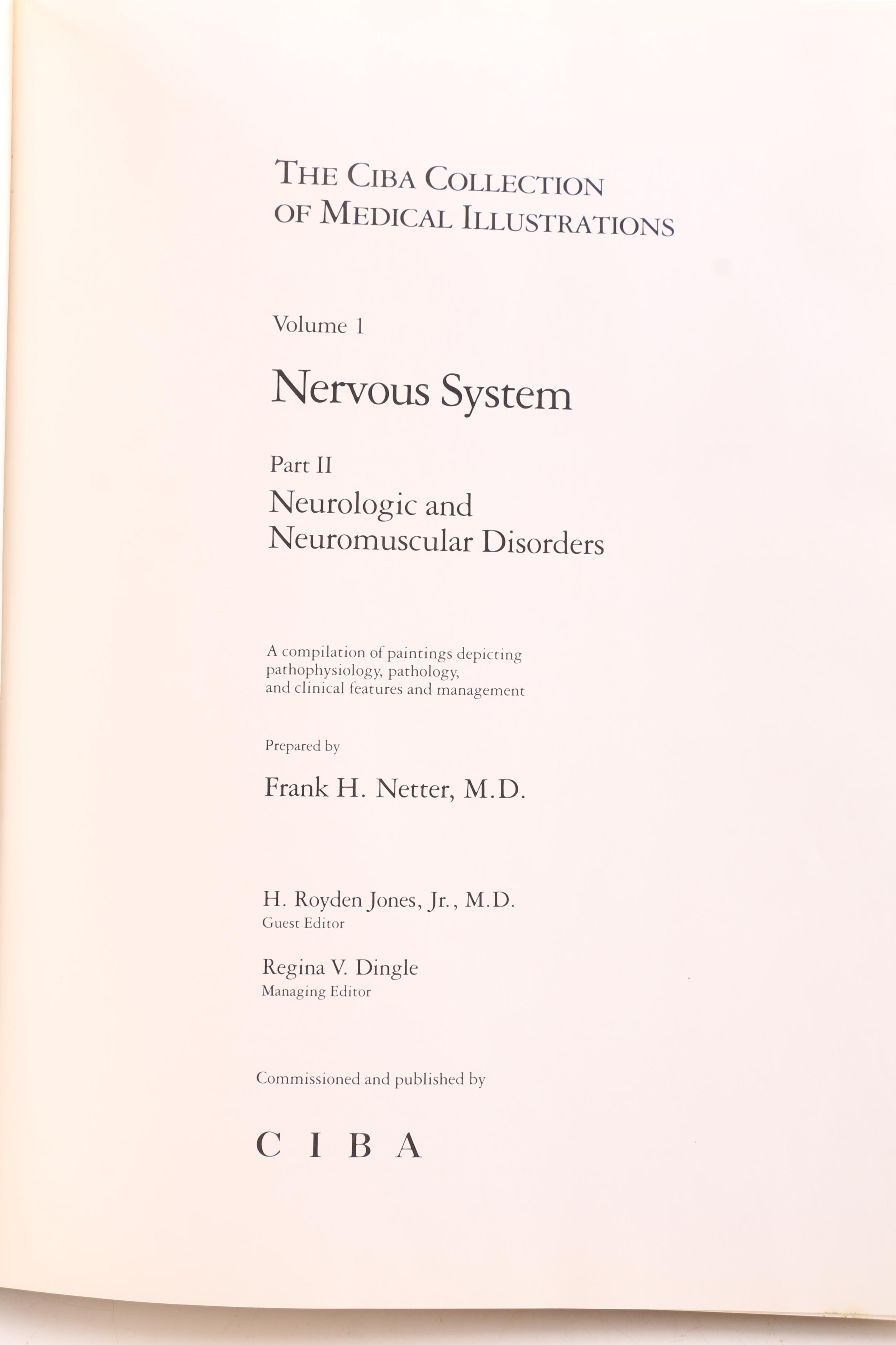 Frank H. Netter Signed "The CIBA Collection Of Medical Illustrations ...