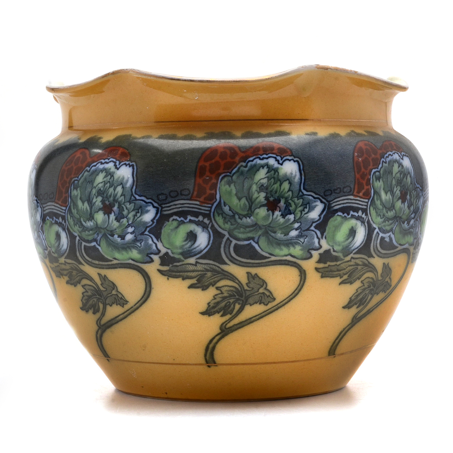 Late 19th Century English Colonial Pottery Kelmscott Jardinere | EBTH