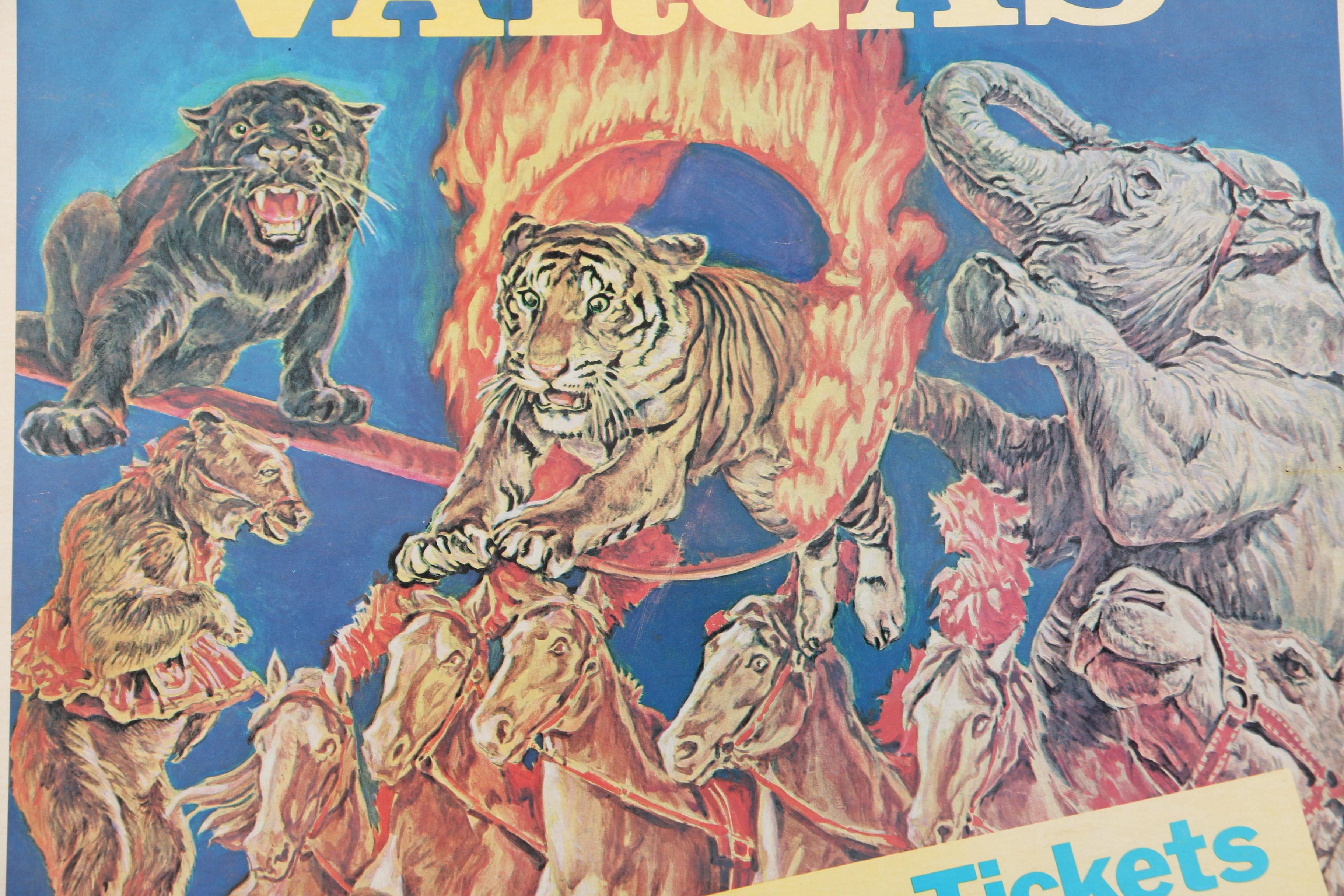 Two Circa 1970s Circus Vargas "Under the Big Top" Circus Posters | EBTH