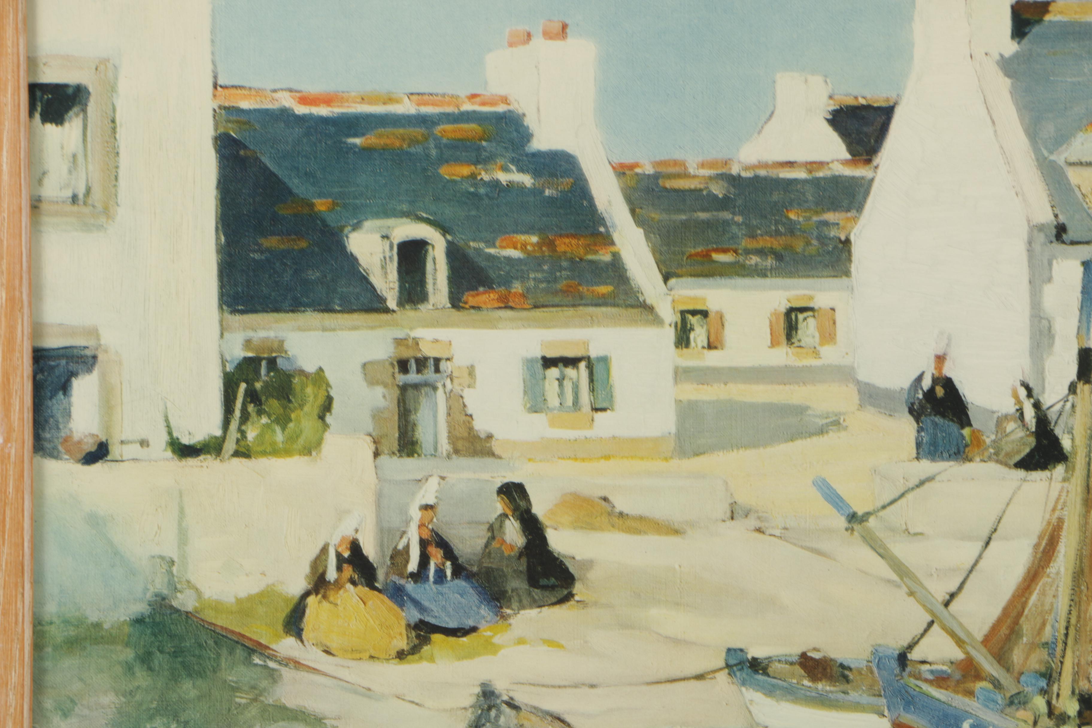 Offset Lithograph Reproduction After Raymond Wintz's "Boat at Beach ...