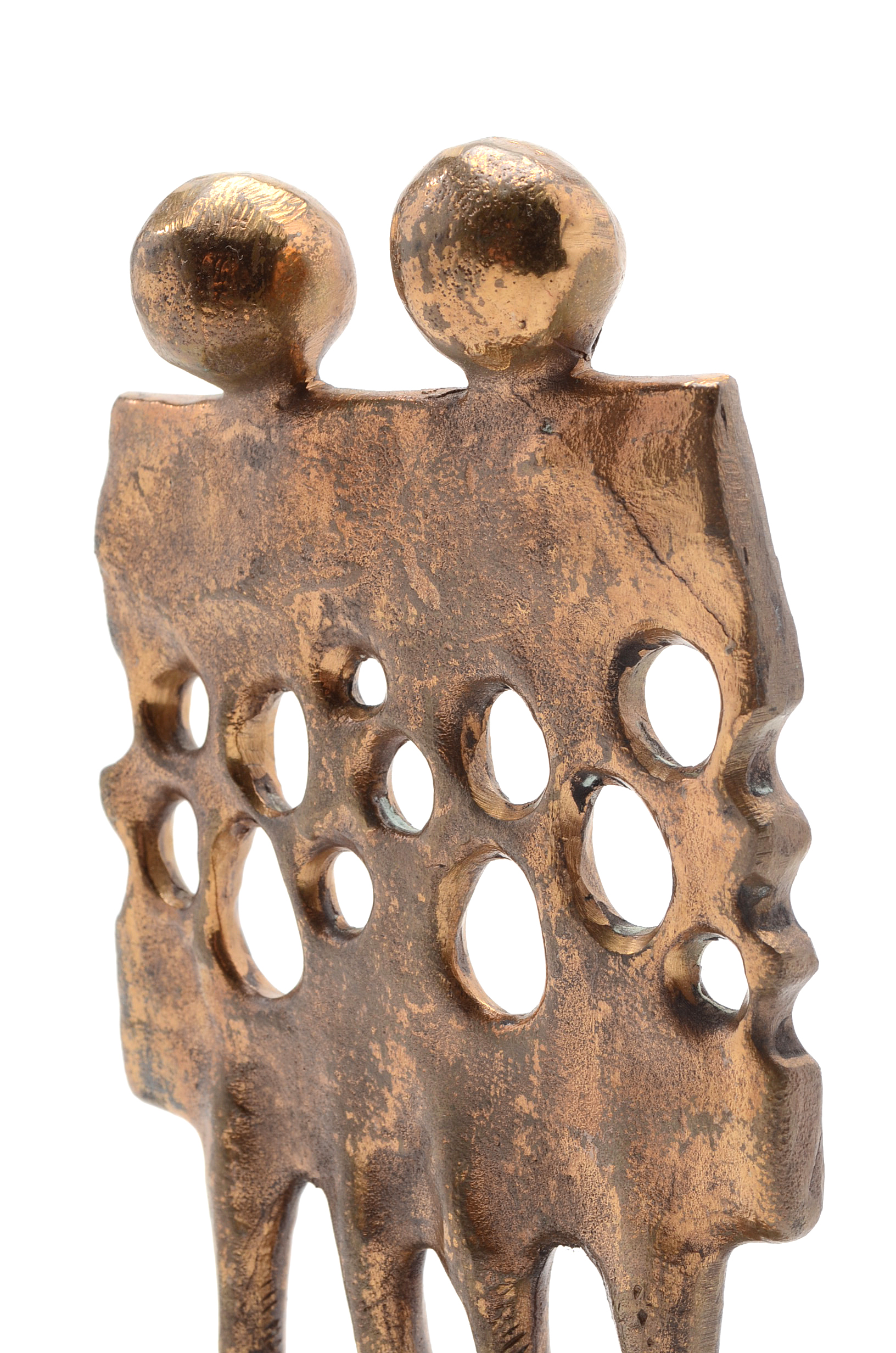 Abstract Bronze Gemini Sculpture | EBTH