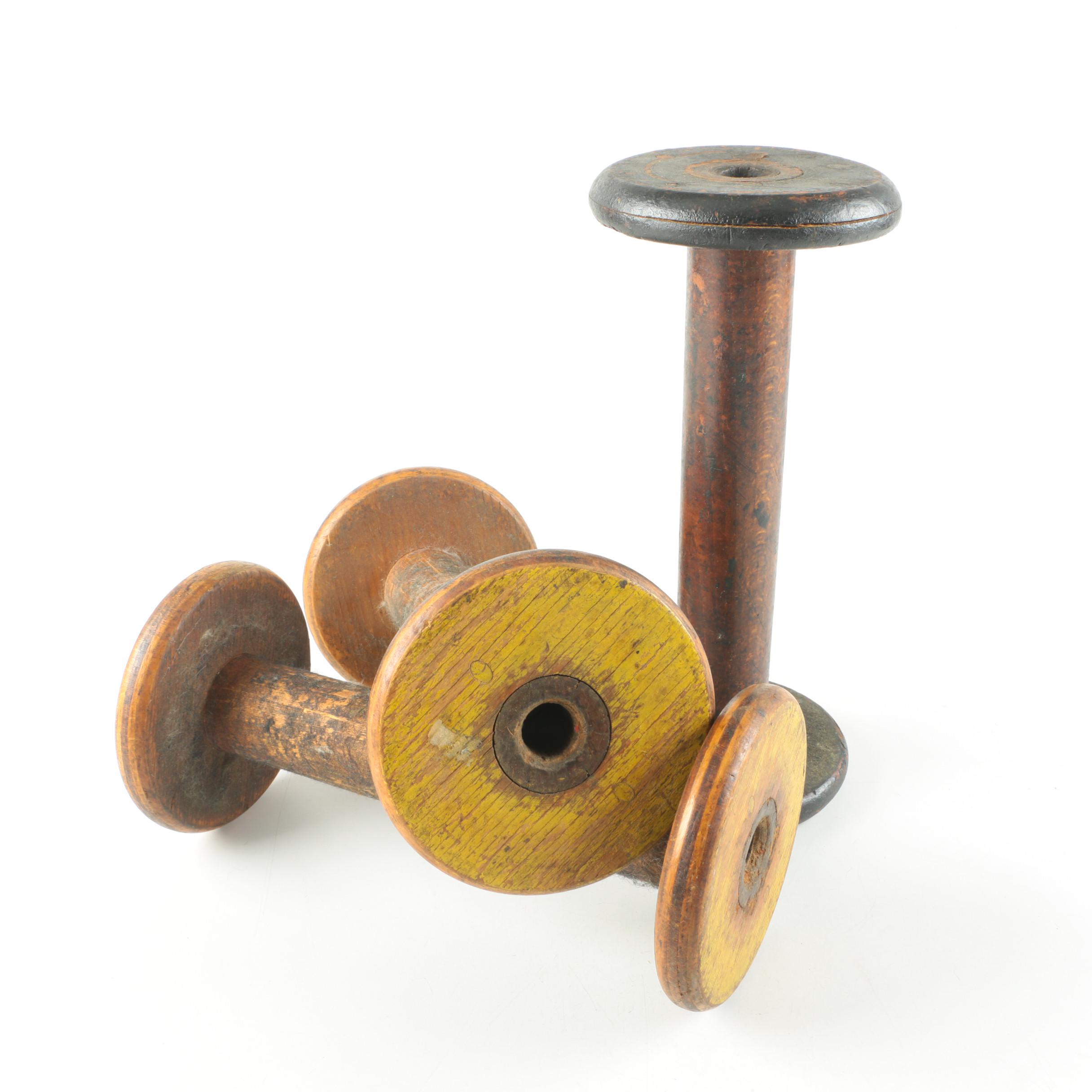 Early 20th Century Wooden Spools | EBTH