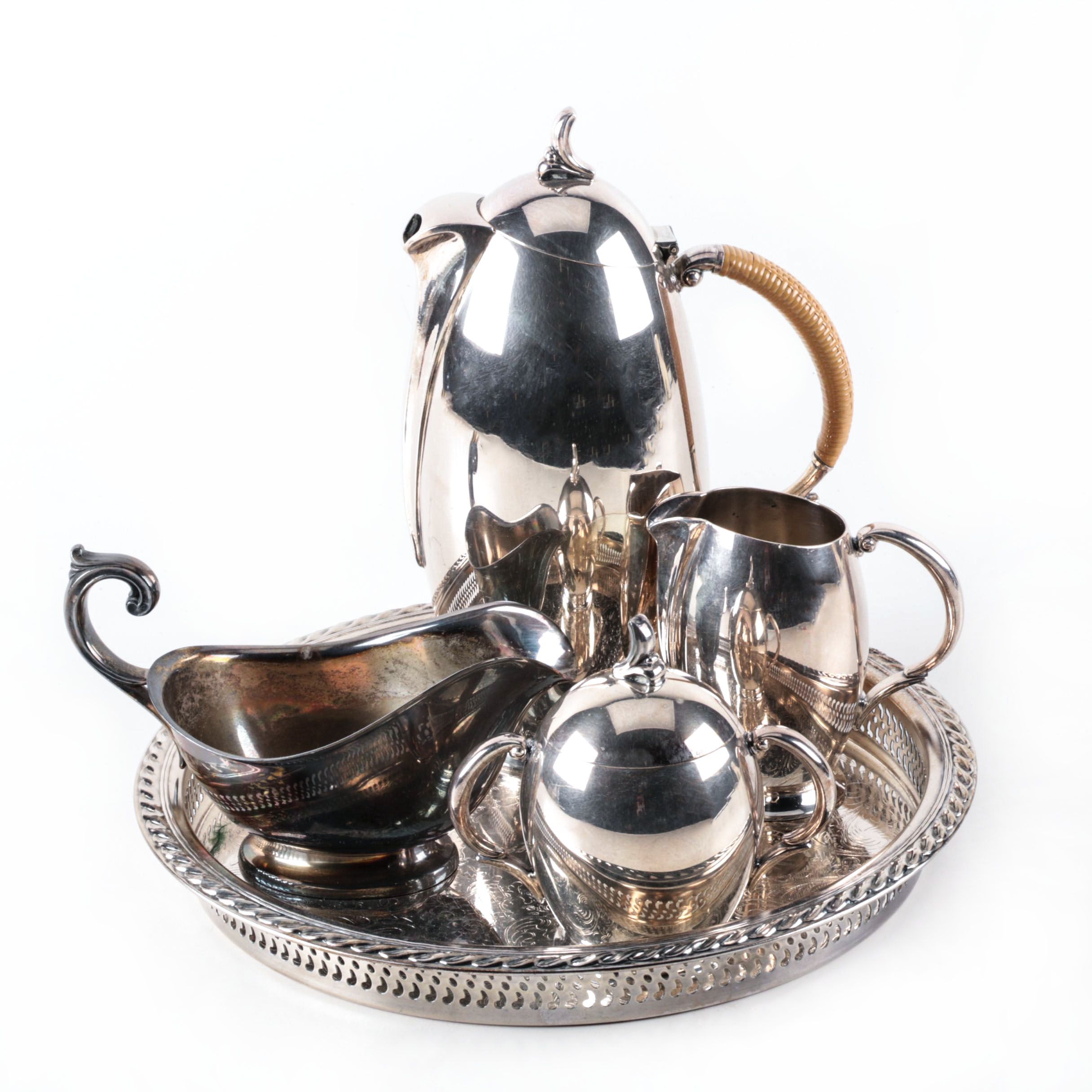 1847 Rogers Bros. "Flair" Coffee Pot and More : EBTH