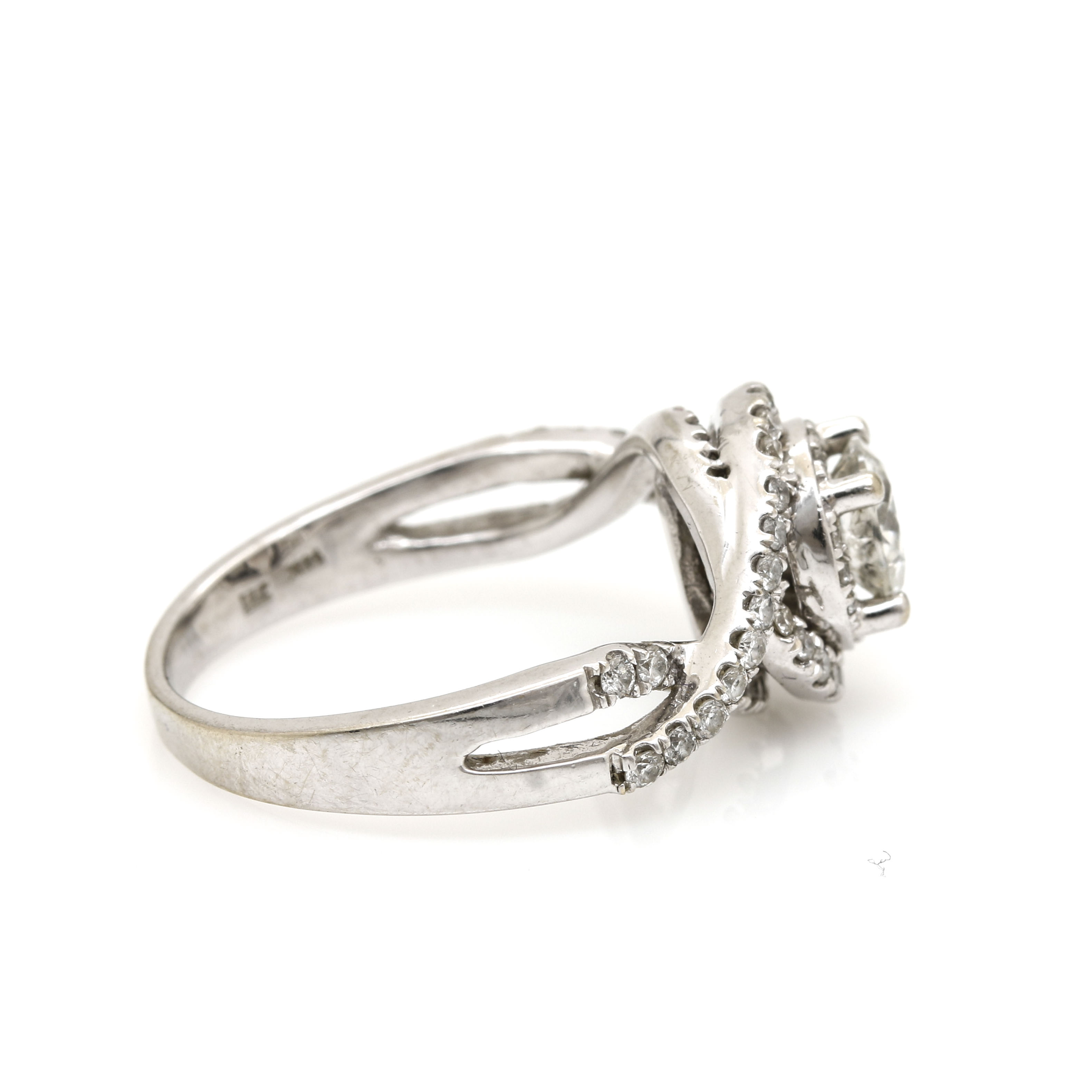 14K White Gold 1.24 CTW Diamond Ring | EBTH