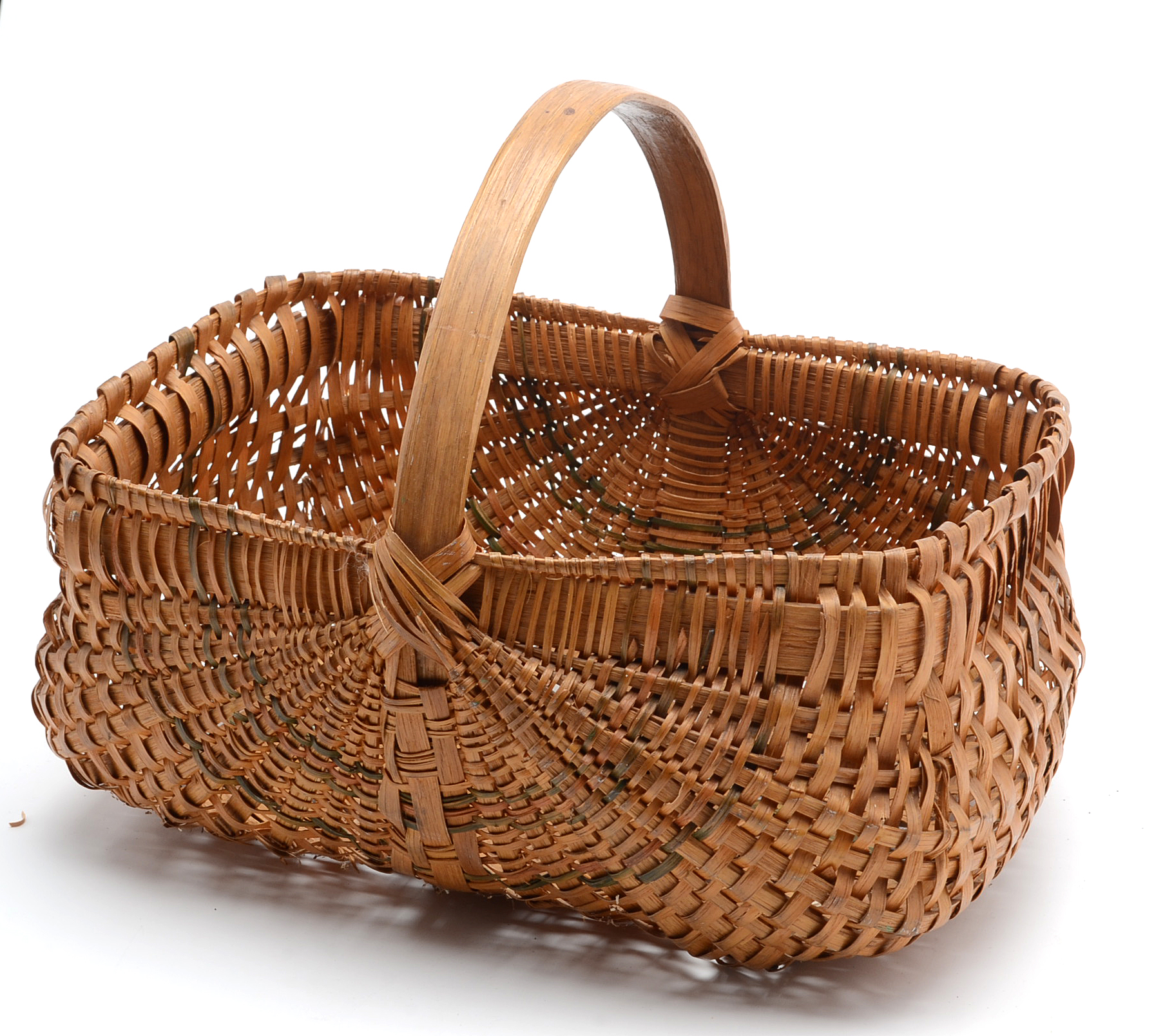Two Vintage Split Oak Gathering Baskets | EBTH
