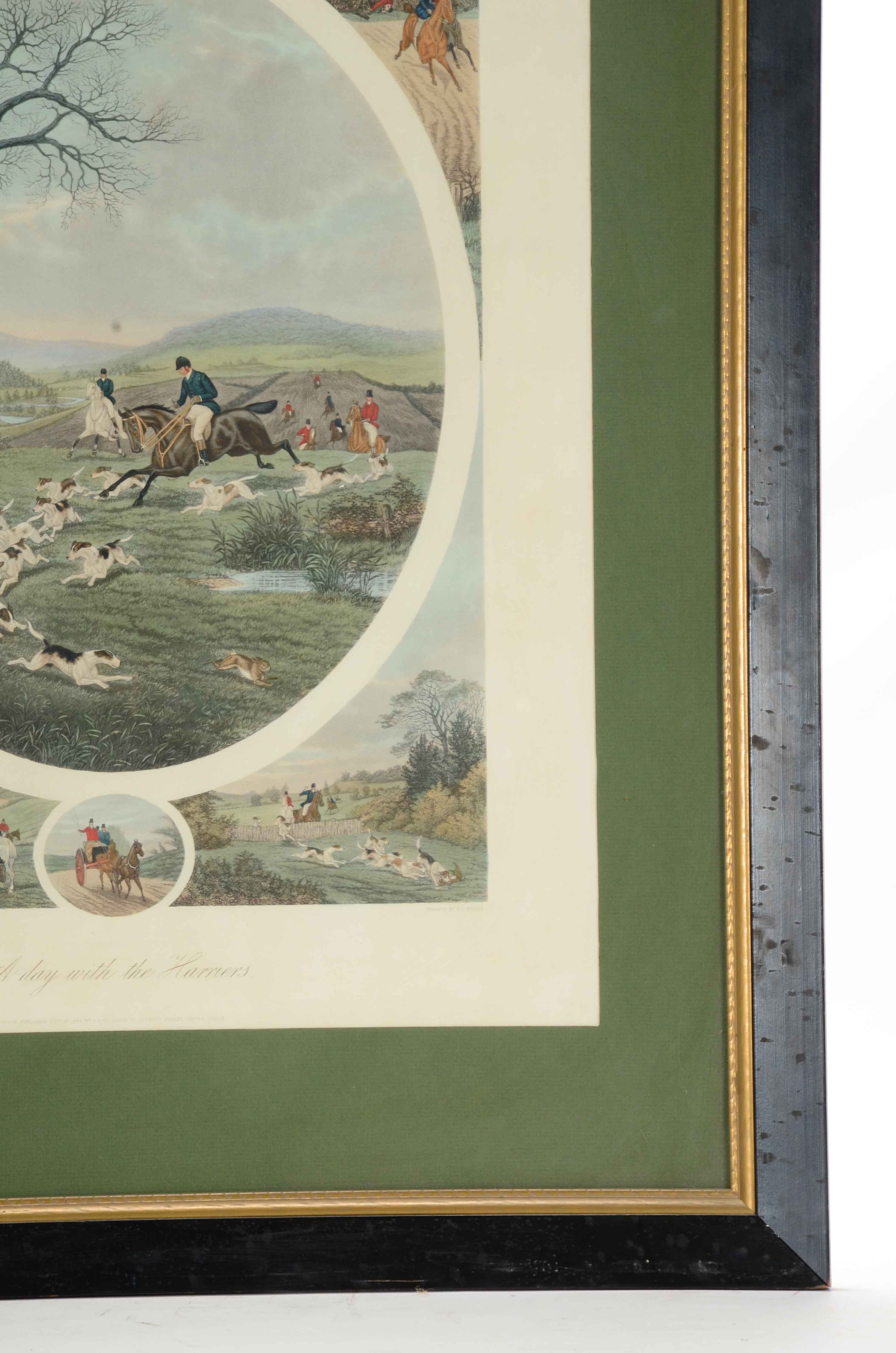 Edward Hester Hand-colored Aquatint after W.H. Tuck "Day with the ...