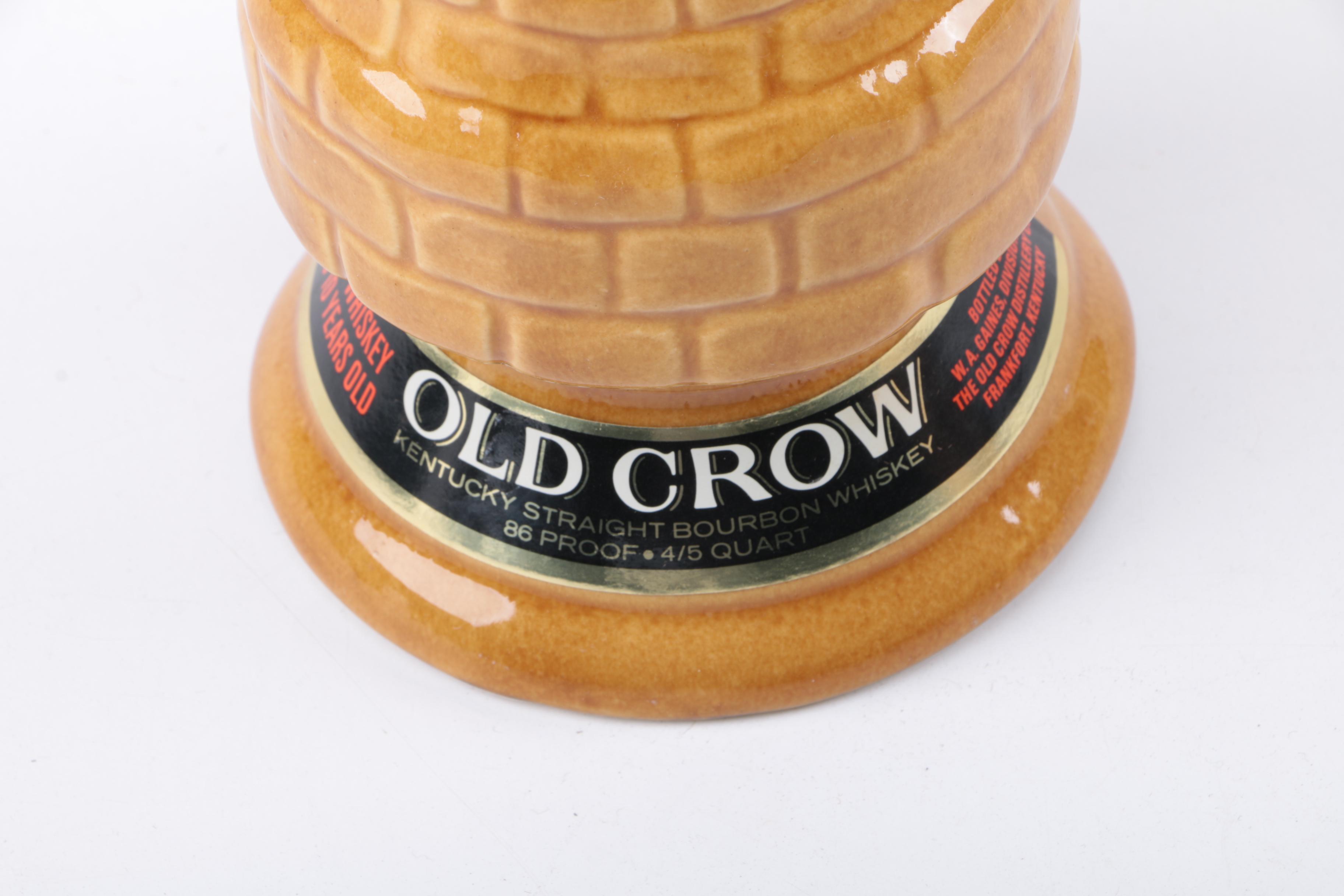 Vintage Old Crow Chess Piece Whisky Decanters | EBTH