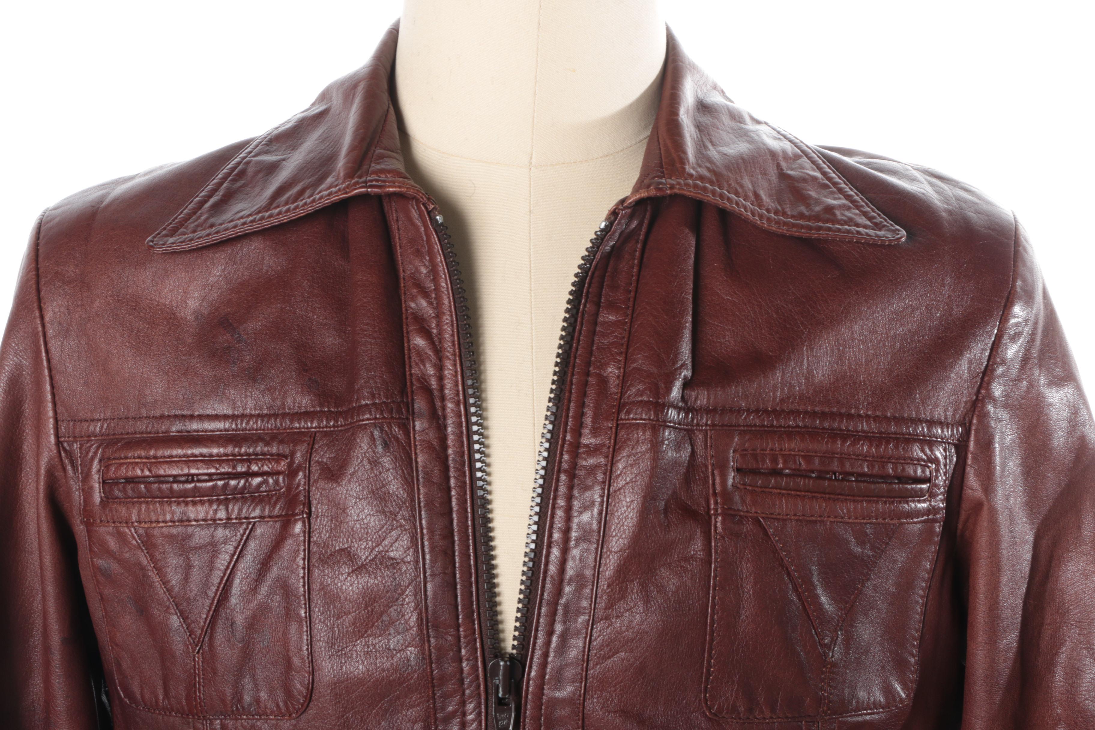 Men's Vintage Chess King Leather Jacket | EBTH