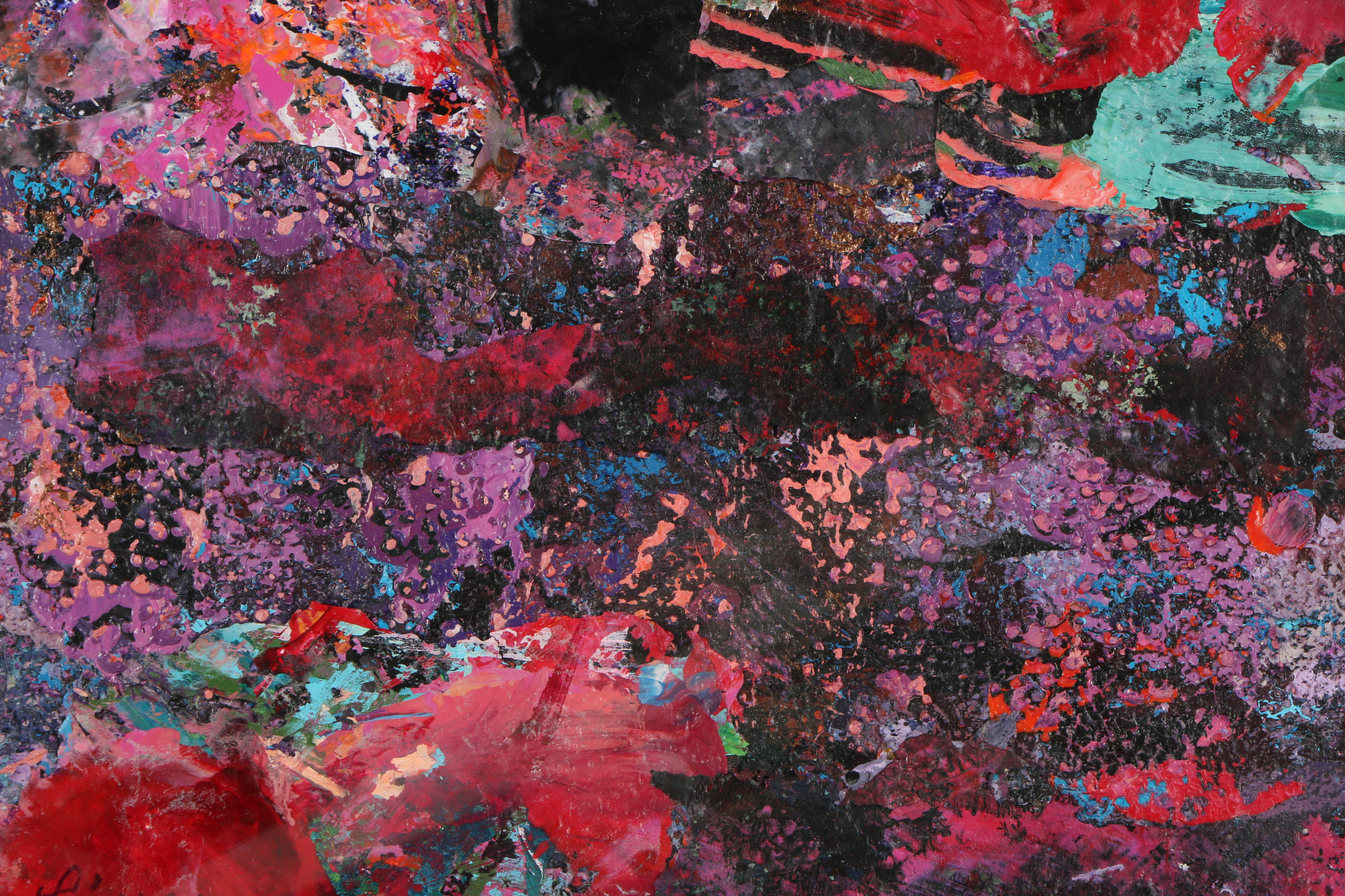 Evelyn L. Liner Acrylic Painting on Paper Abstract Scene | EBTH