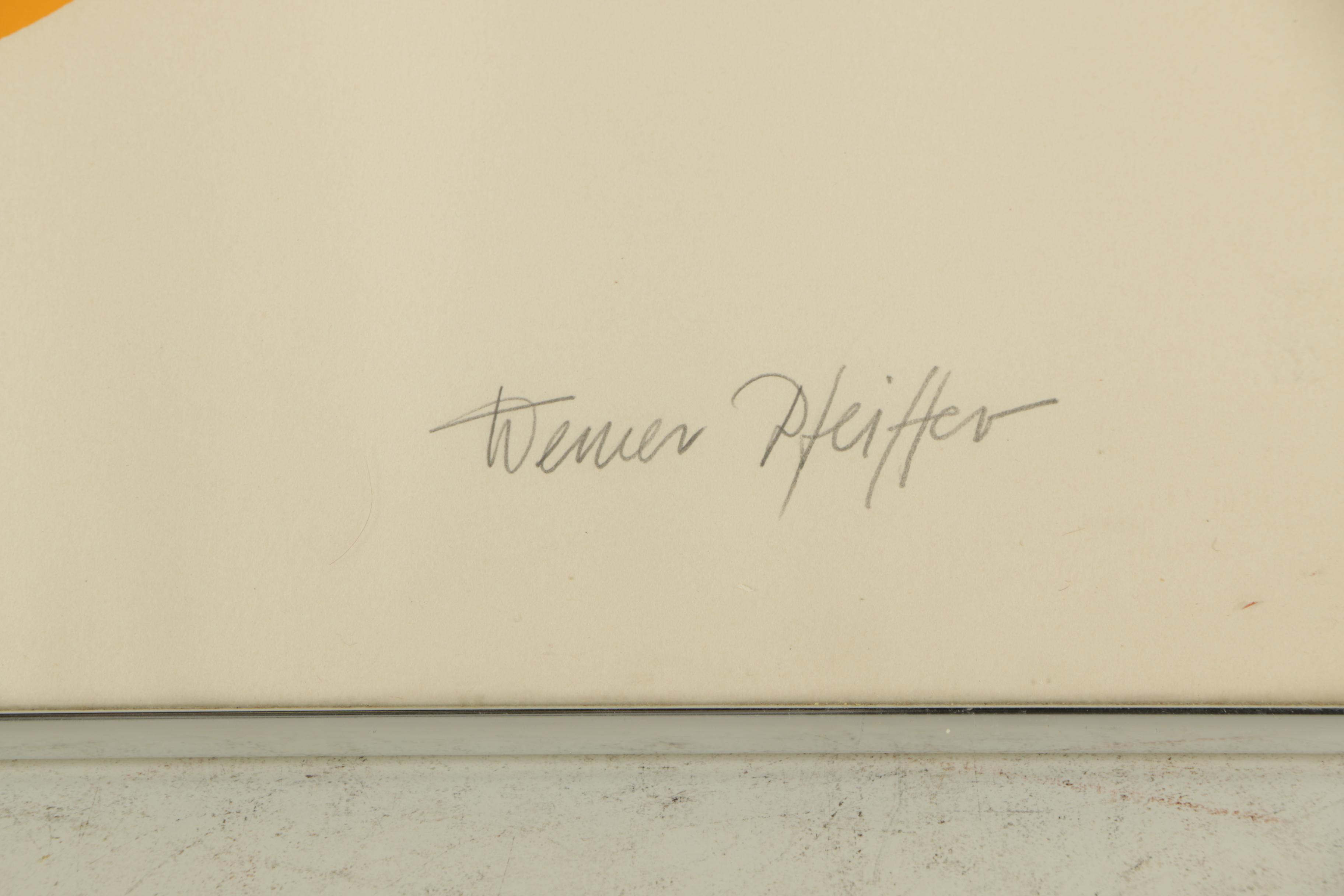 Werner Pfeiffer Limited Edition Embellished Serigraph on Paper ...