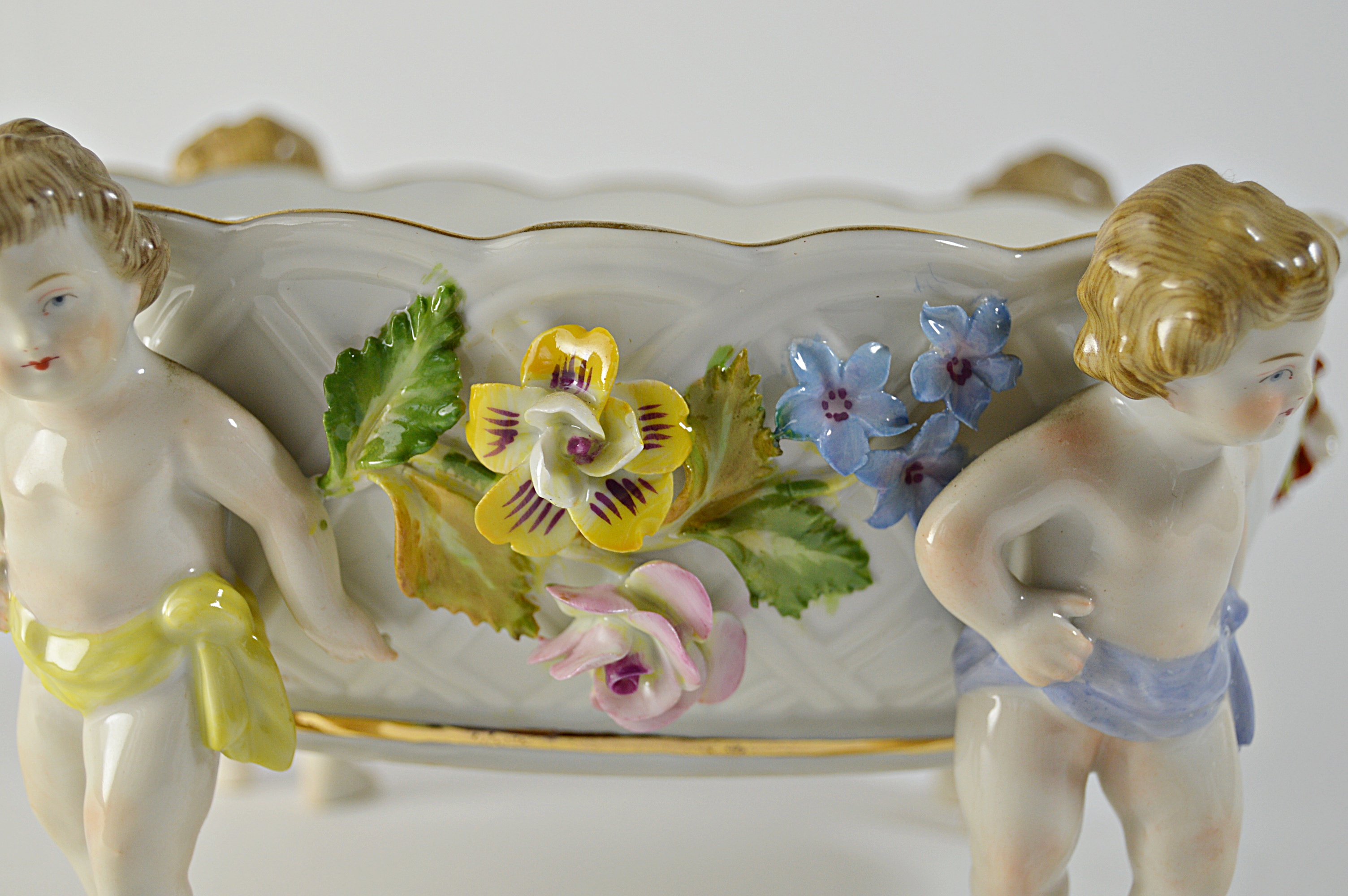 Antique Dresden Porcelain Compote | EBTH
