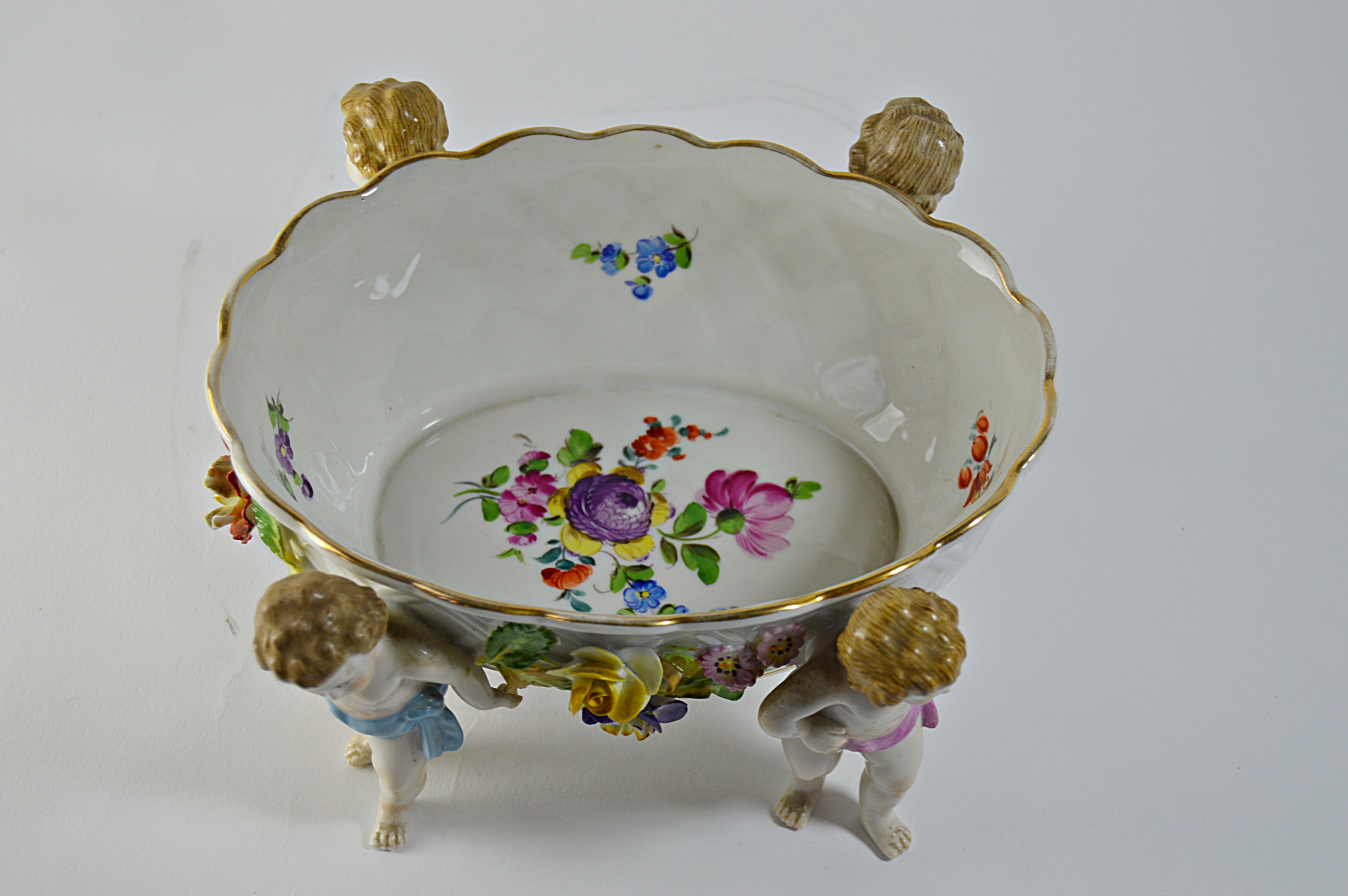 Antique Dresden Porcelain Compote | EBTH
