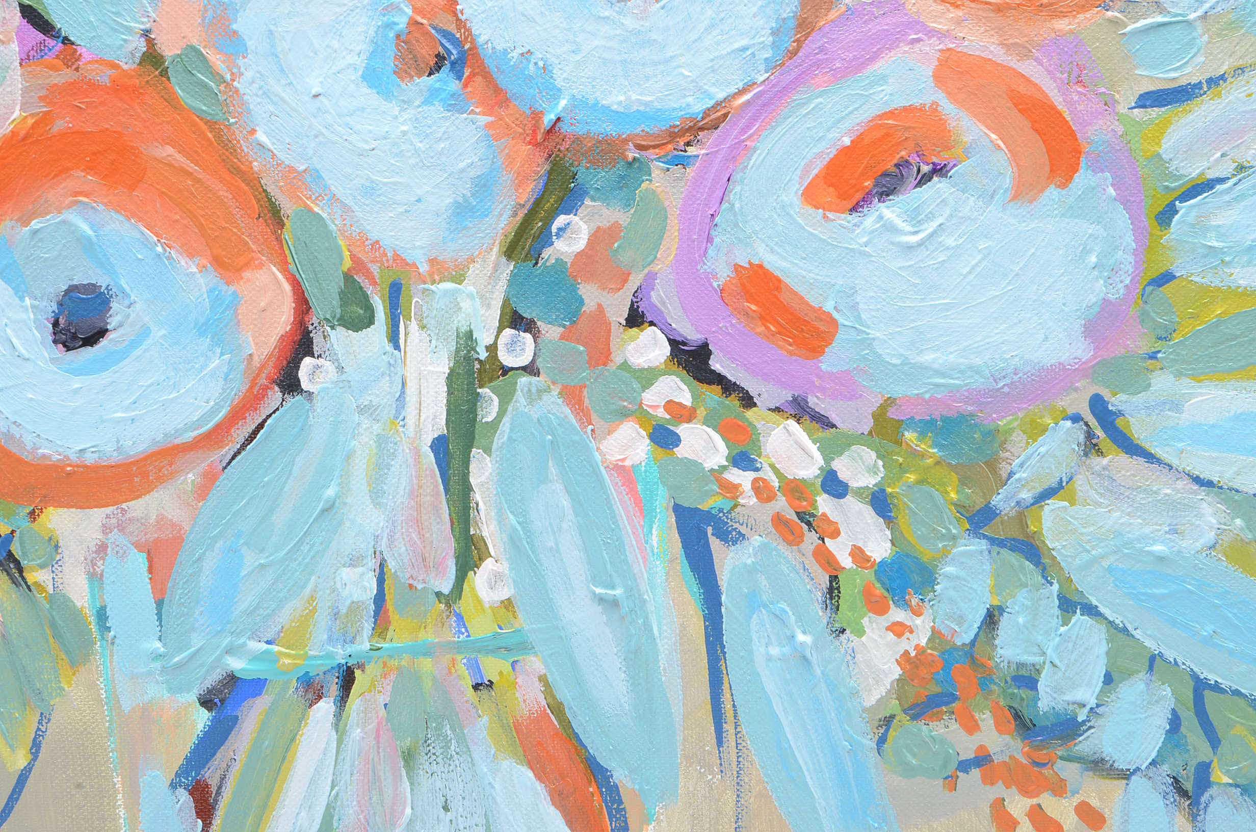 Kait Roberts Signed Acrylic Painting "Blooms Series No. 8" | EBTH