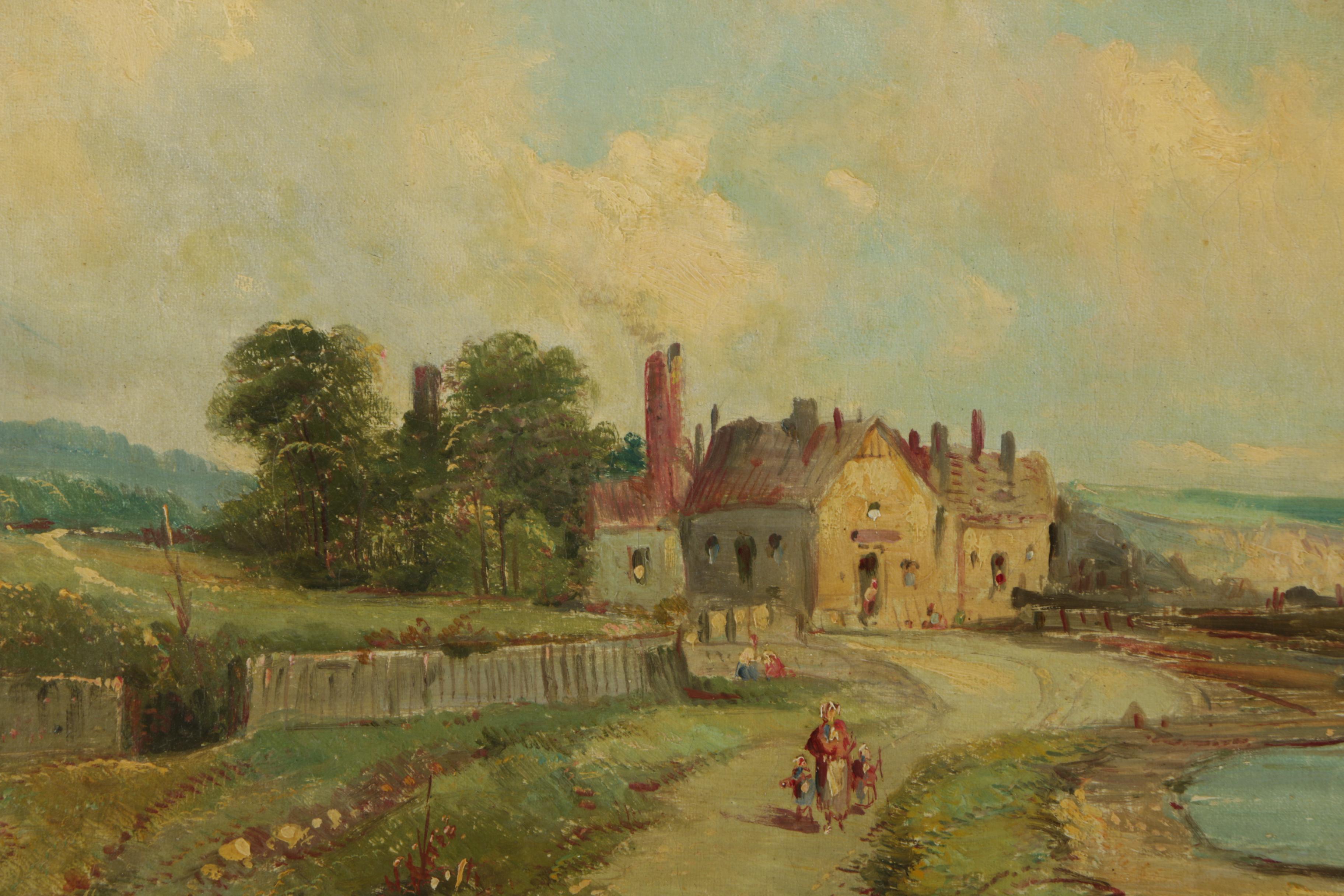 Alfred H. Vickers Original 1911 Coastal Oil Painting on Panel | EBTH