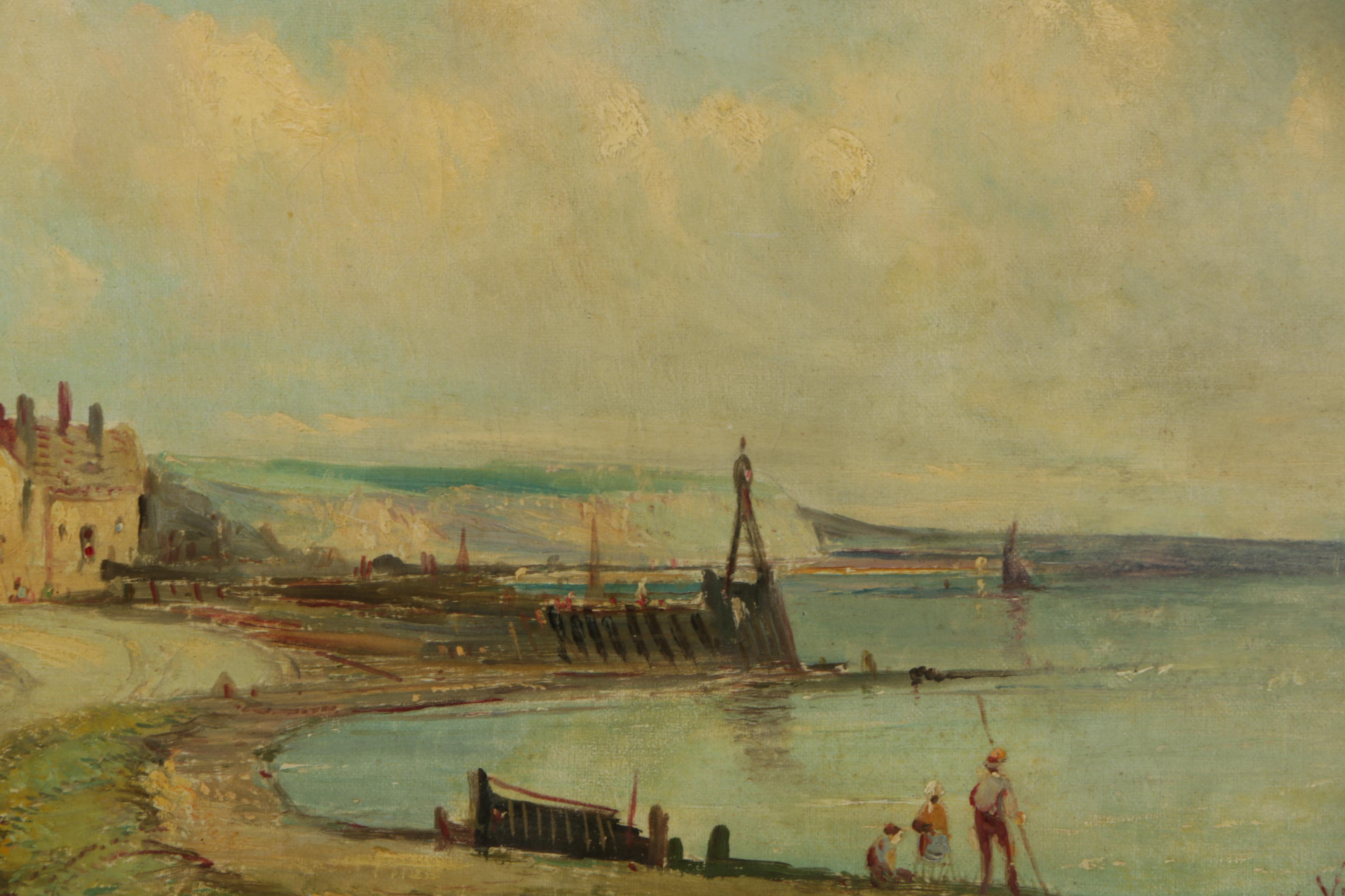 Alfred H. Vickers Original 1911 Coastal Oil Painting on Panel | EBTH