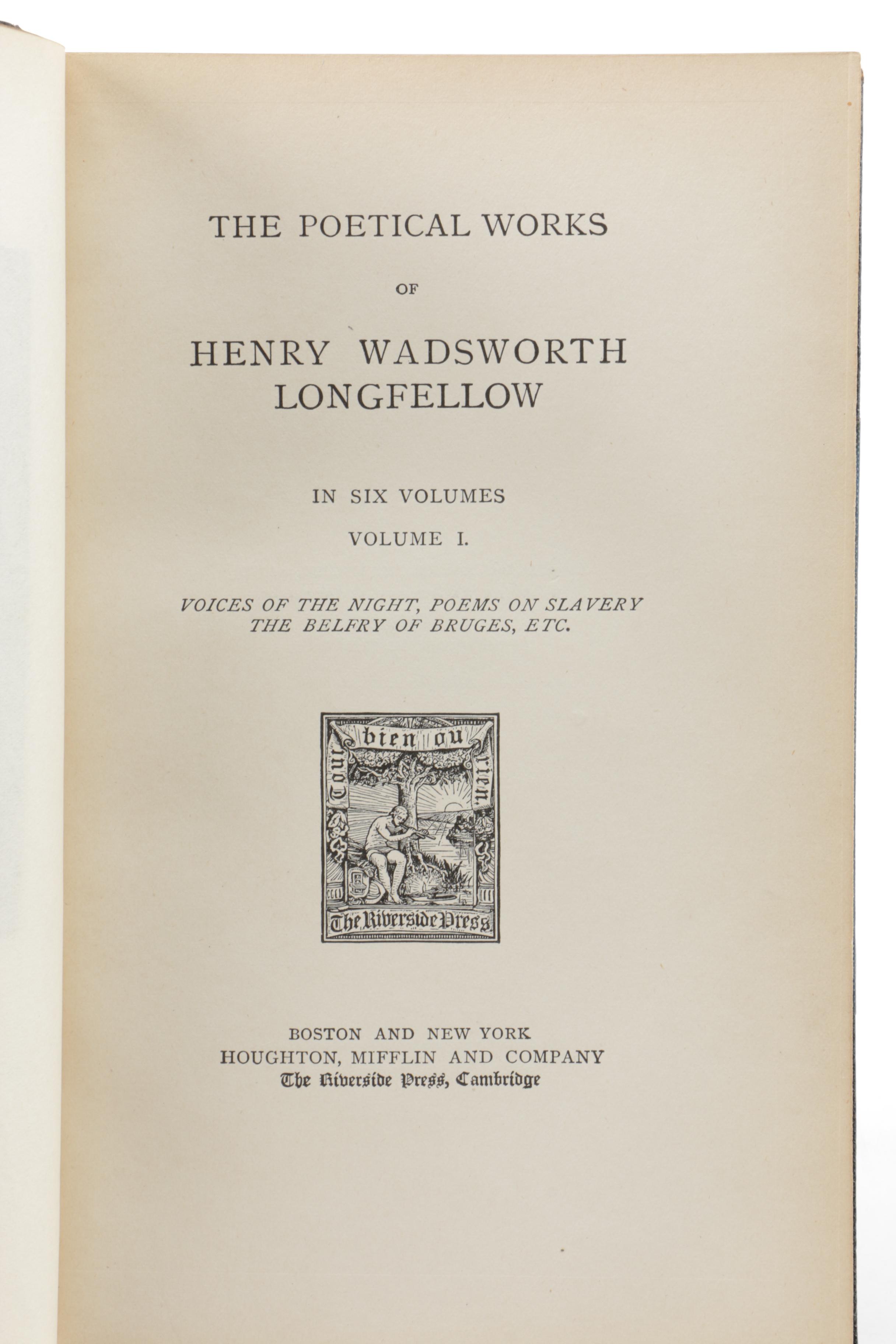 "Works of Longfellow" Collection | EBTH