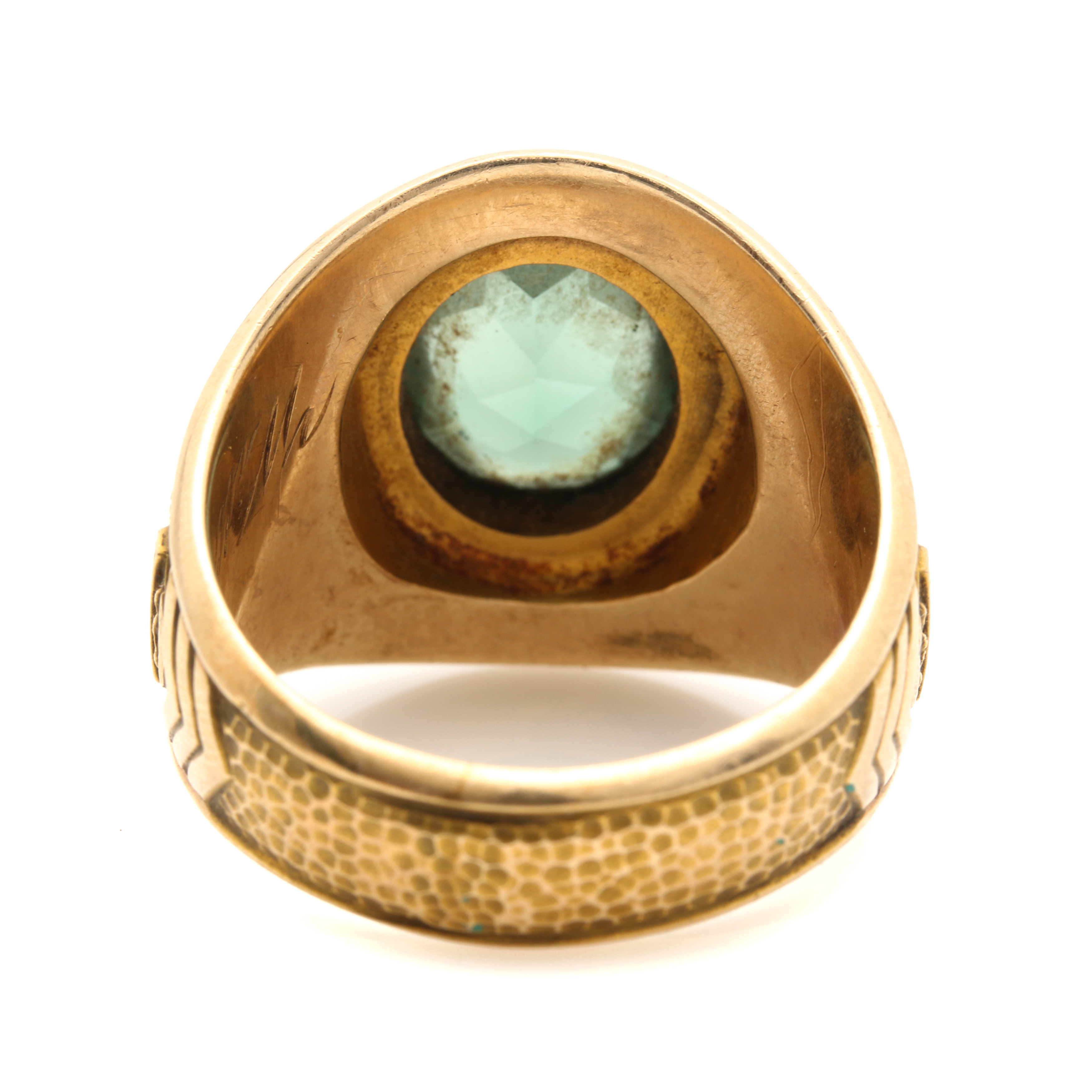 Jostens 10K Yellow Gold Spinel Service Award Ring | EBTH