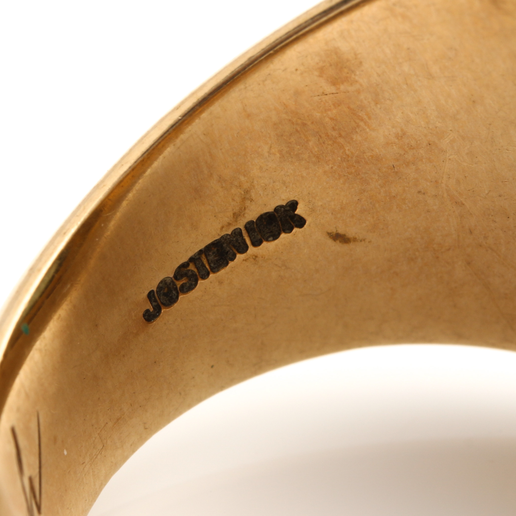 Jostens 10K Yellow Gold Spinel Service Award Ring | EBTH