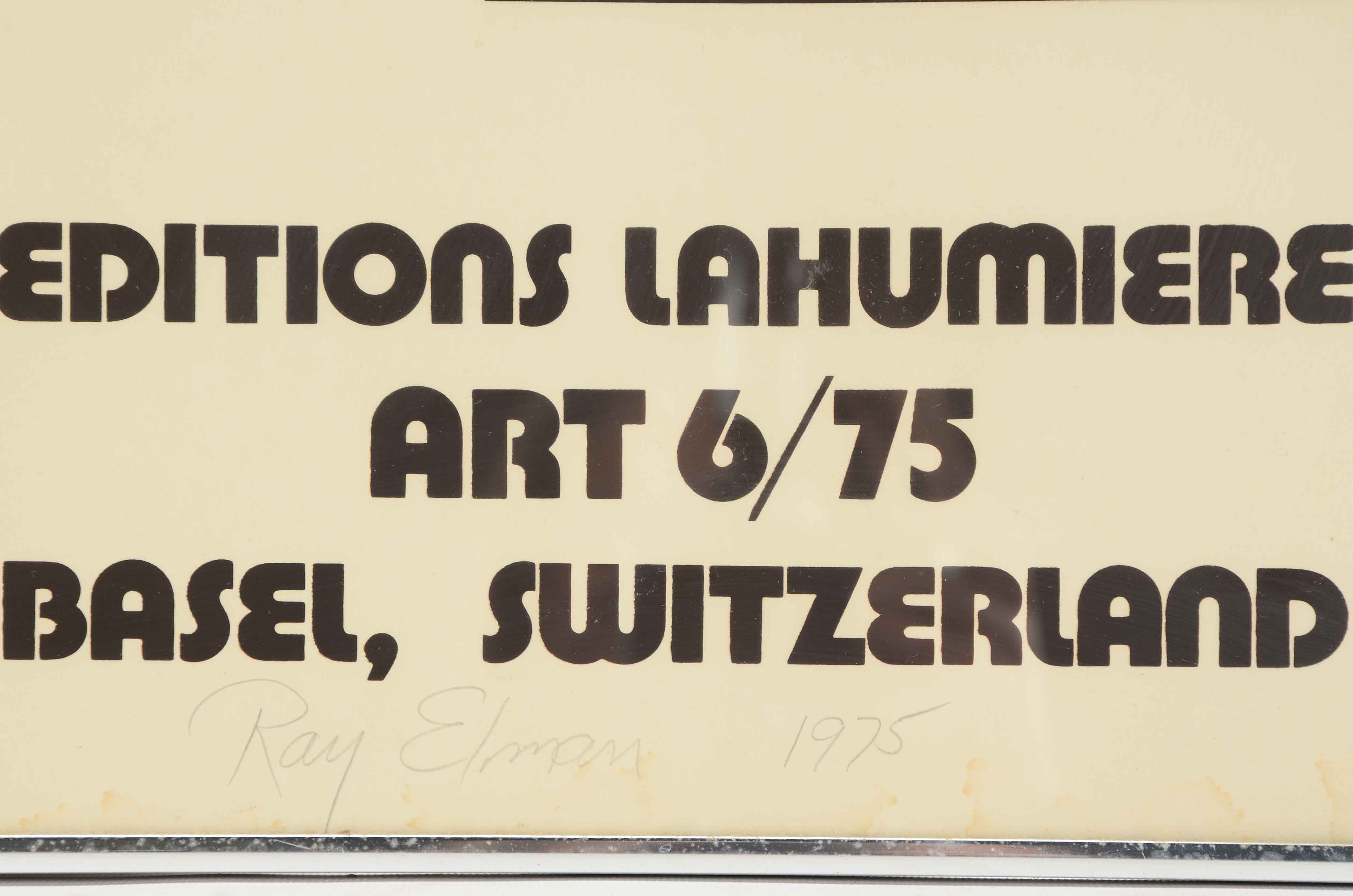 Raymond Elman Signed Lithographic Exhibition Poster | EBTH