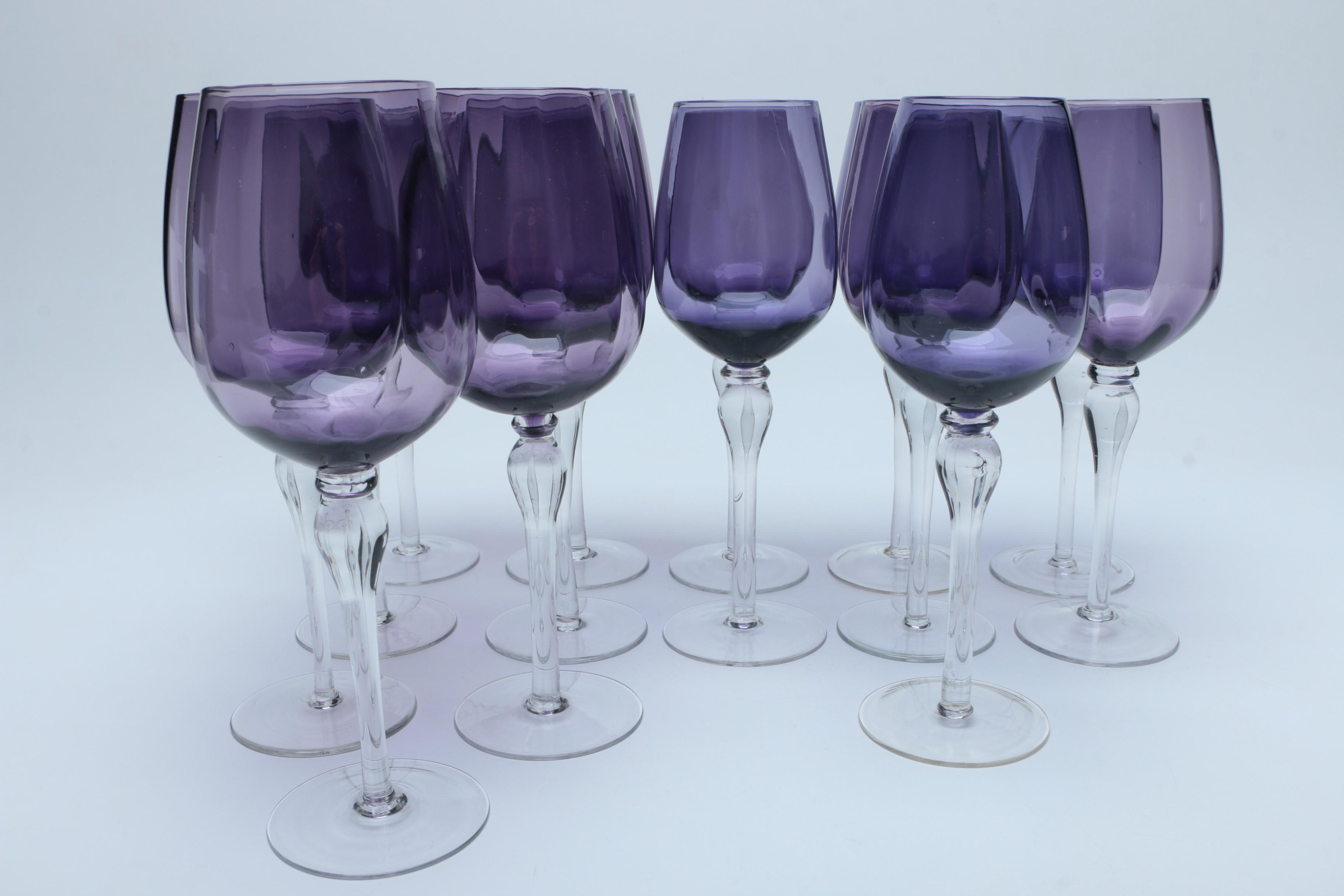 Collection of Purple Stemware | EBTH