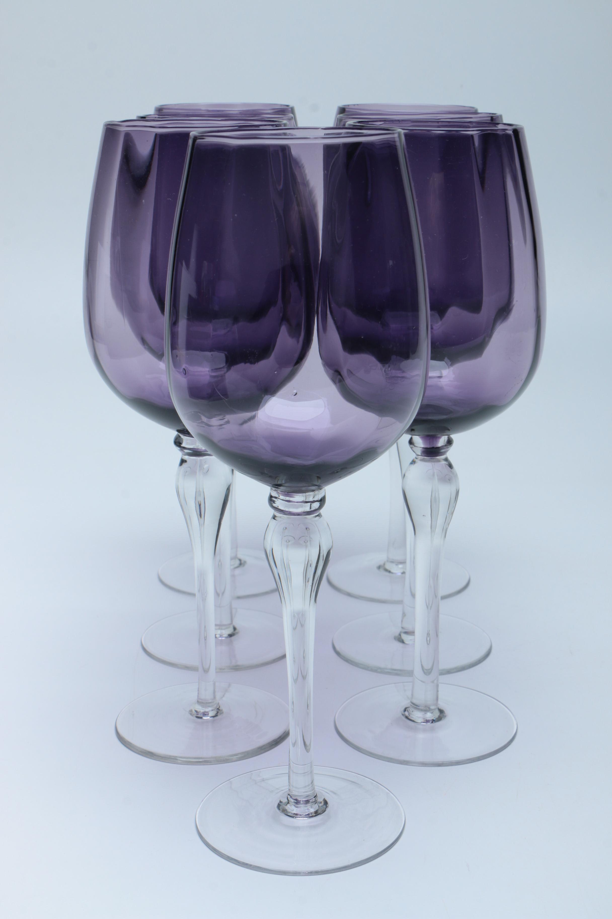 Collection of Purple Stemware | EBTH