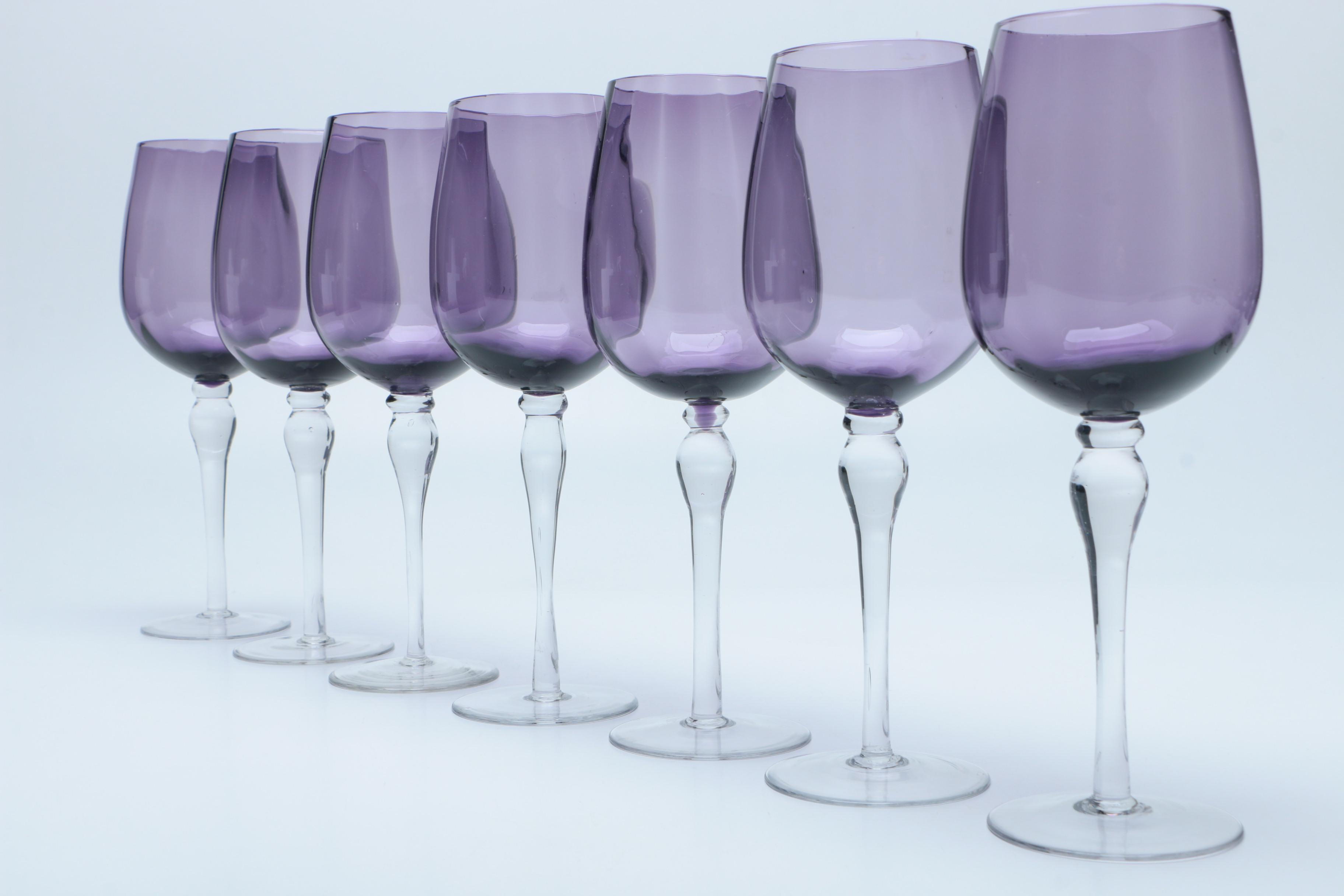 Collection of Purple Stemware | EBTH