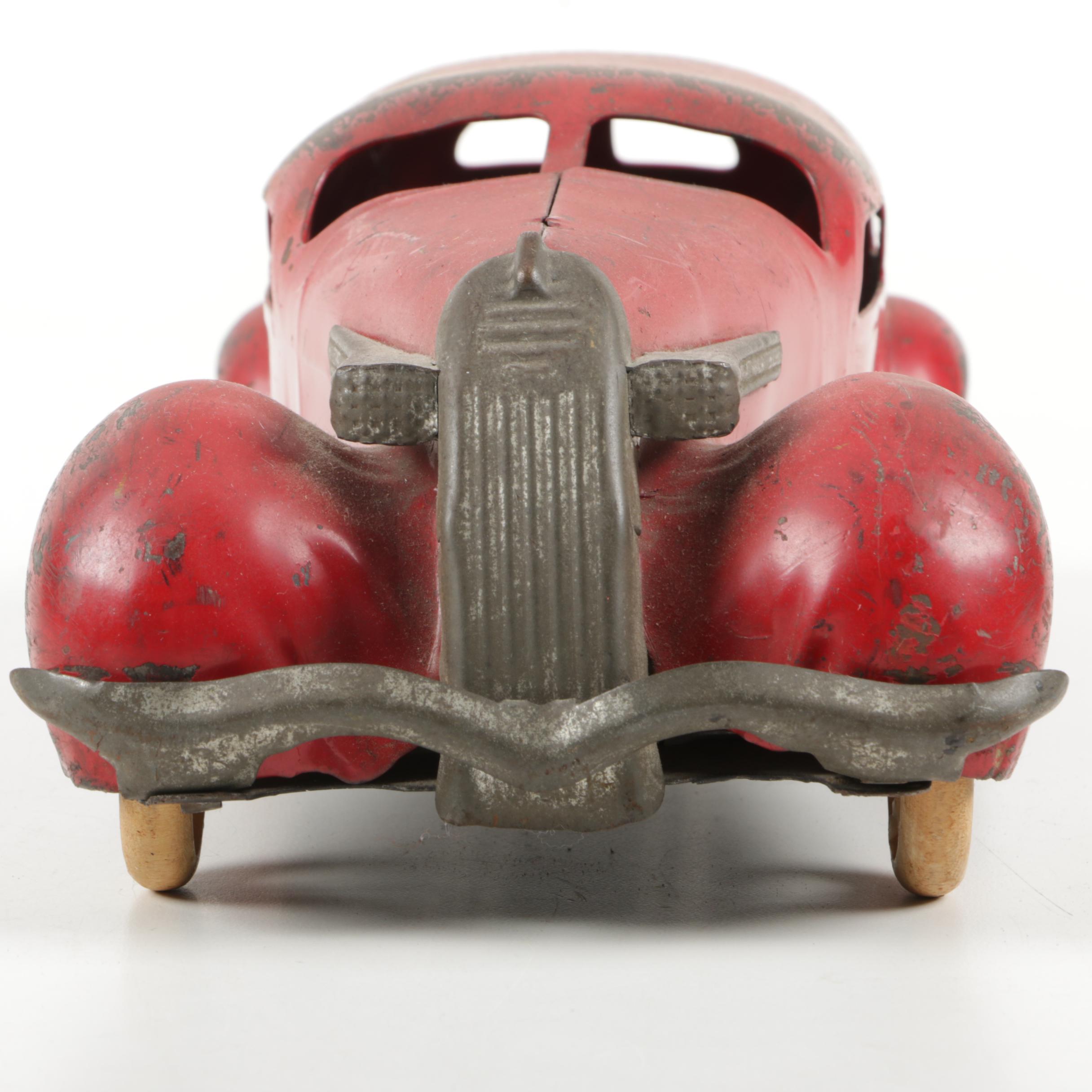 1930s Wyandotte Pressed Steel Car with Wooden Wheels | EBTH