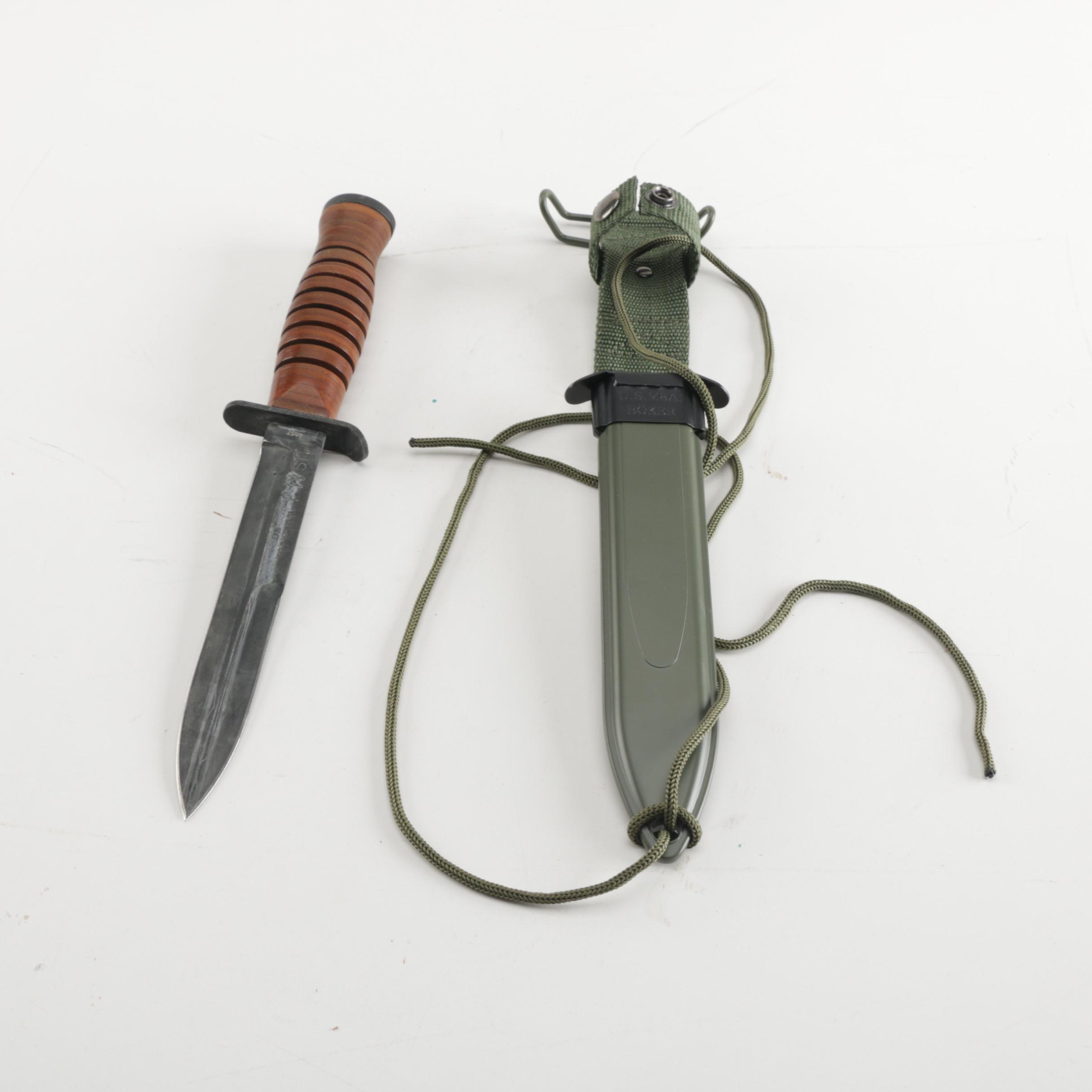 Böker 1943 M3 Trench Knife with M8A1 Scabbard | EBTH