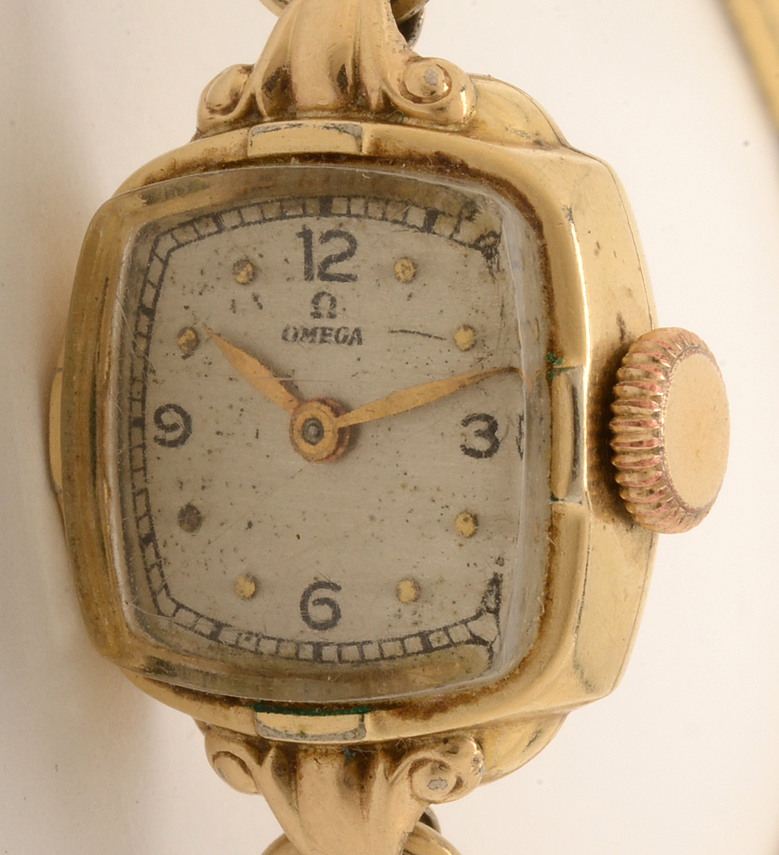 Vintage Omega Wristwatch with Square Face | EBTH